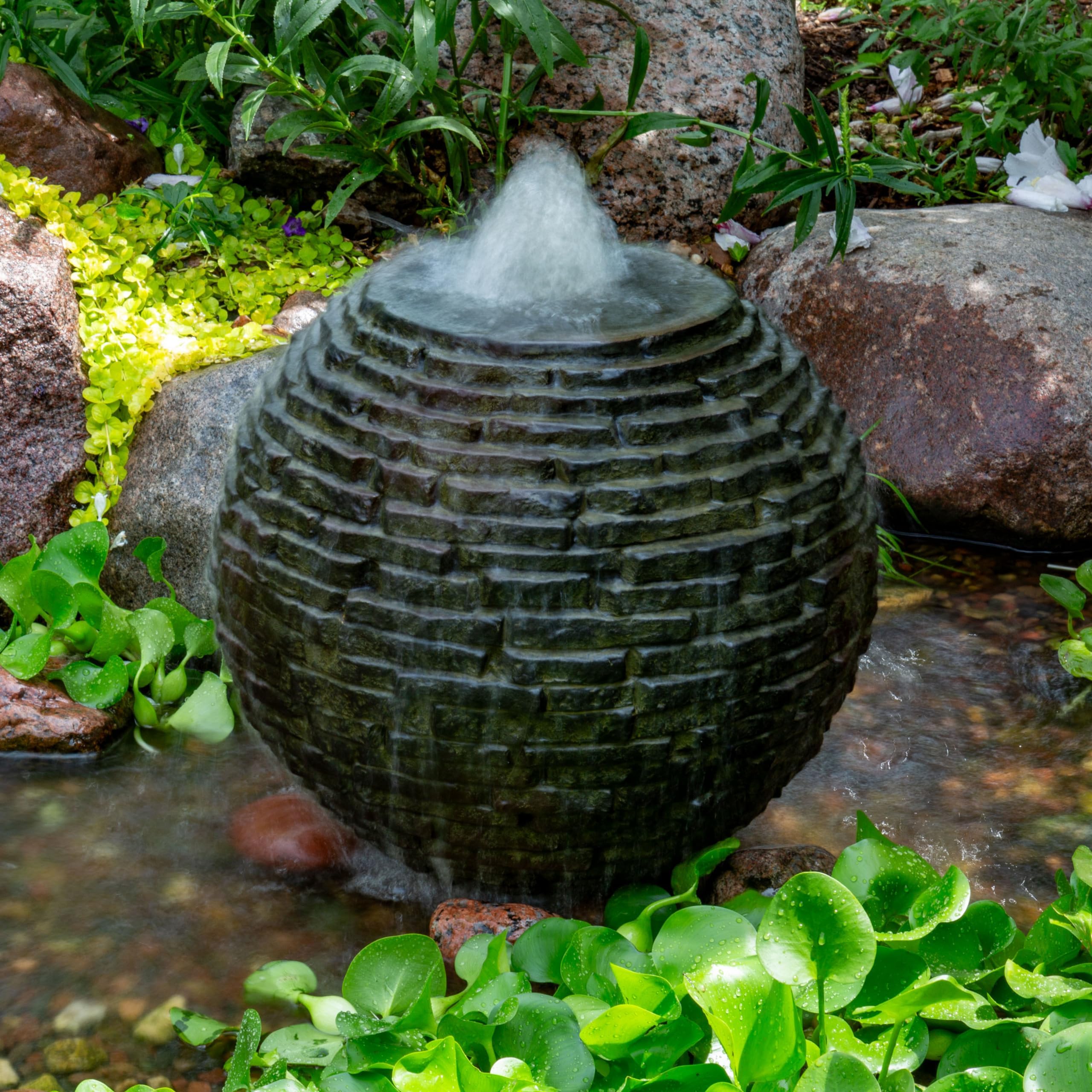 Amazon.com : Aquascape 18 inch Dia (46 cm) Stacked Sphere Outdoor ...