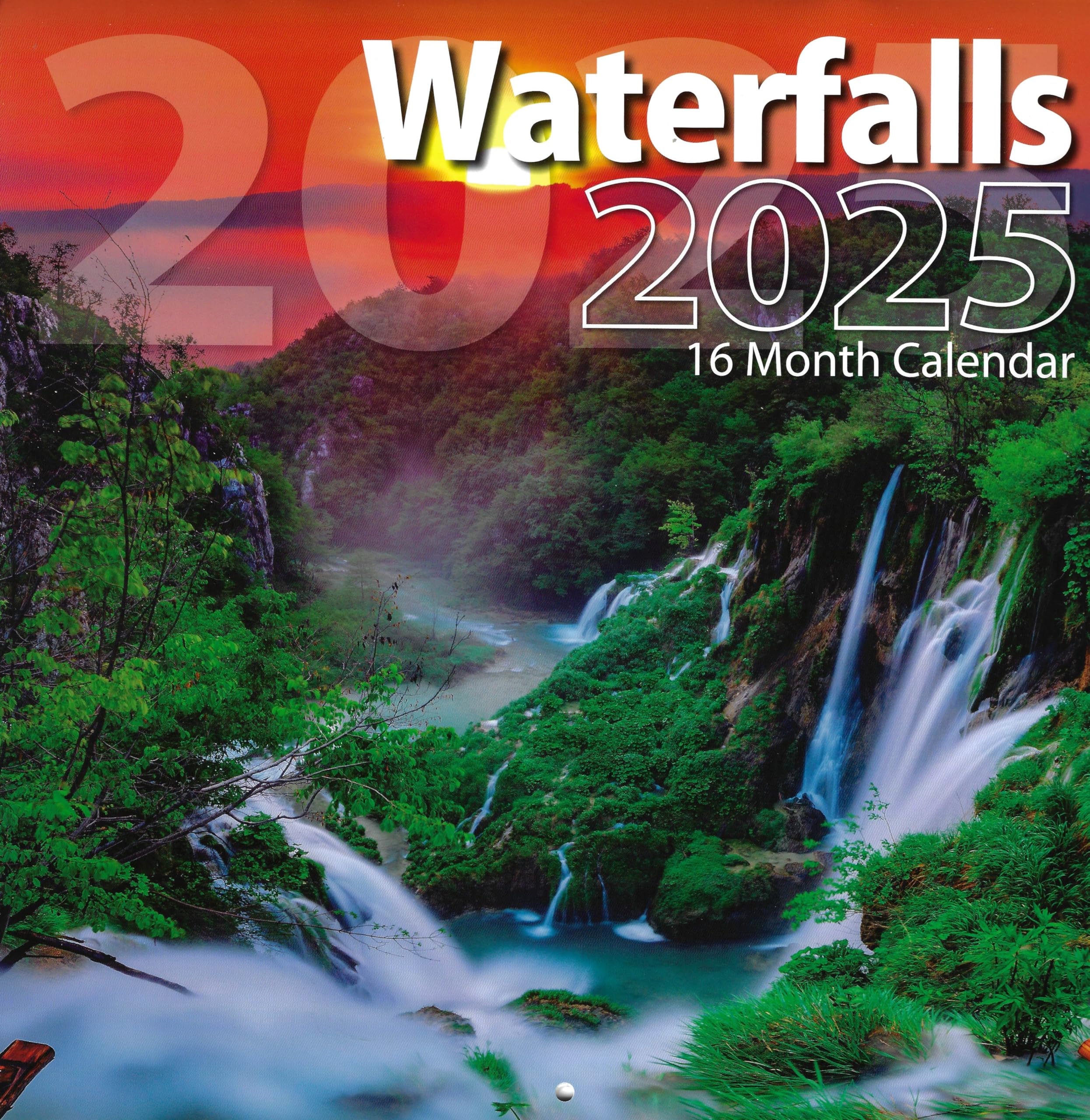 Amazon.com: Bachmann Press 2025 Waterfalls Full Size Wall Calendar for ...