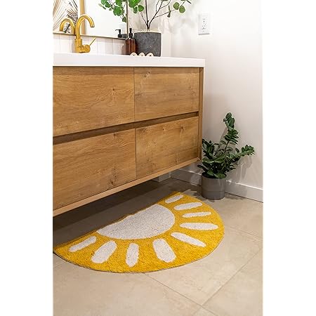 Amazon.com: AllLove4U Creative Semicircle Half Round Soft Plush Bath ...