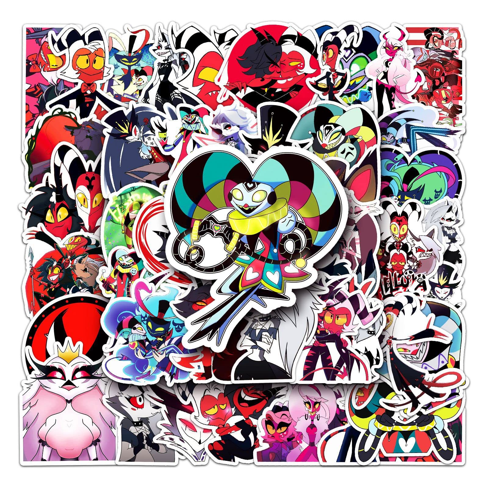 50PCS Helluva Boss Stickers,Cartoon Movie Merch Stickers and Decals ...