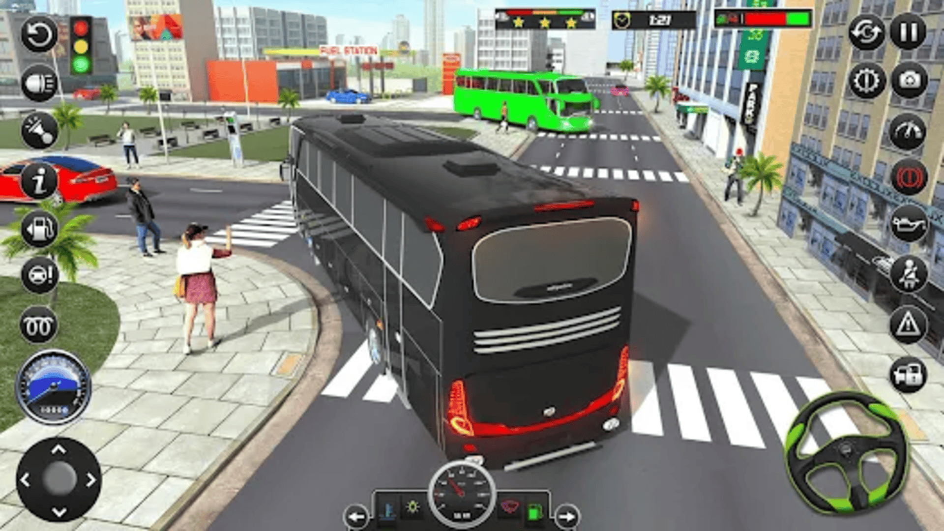 Modern City Coach Bus Driving Simulator Bus Games: Real Offroad Tourist ...