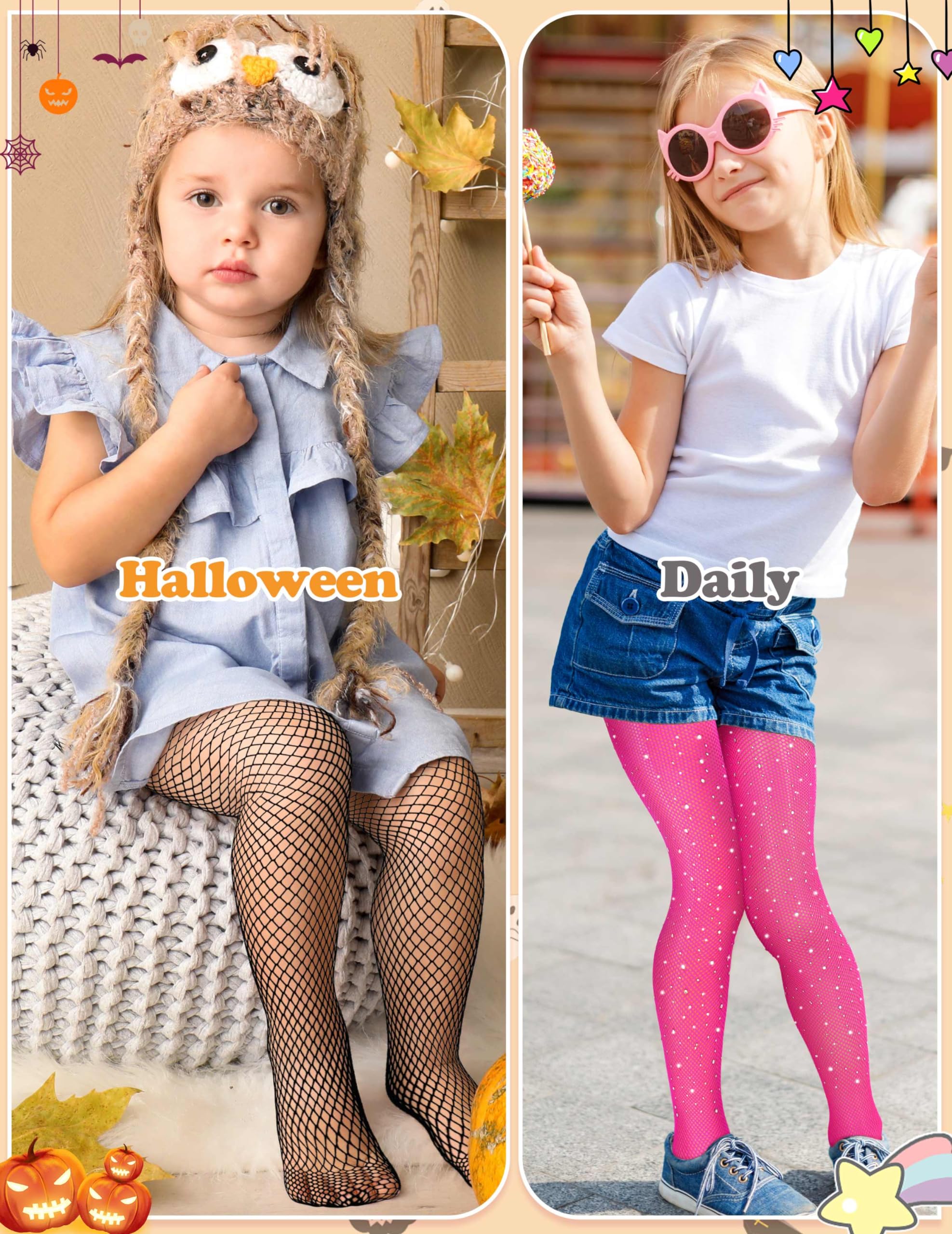 Snapklik.com : Toddler Glitter Fishnet Tights