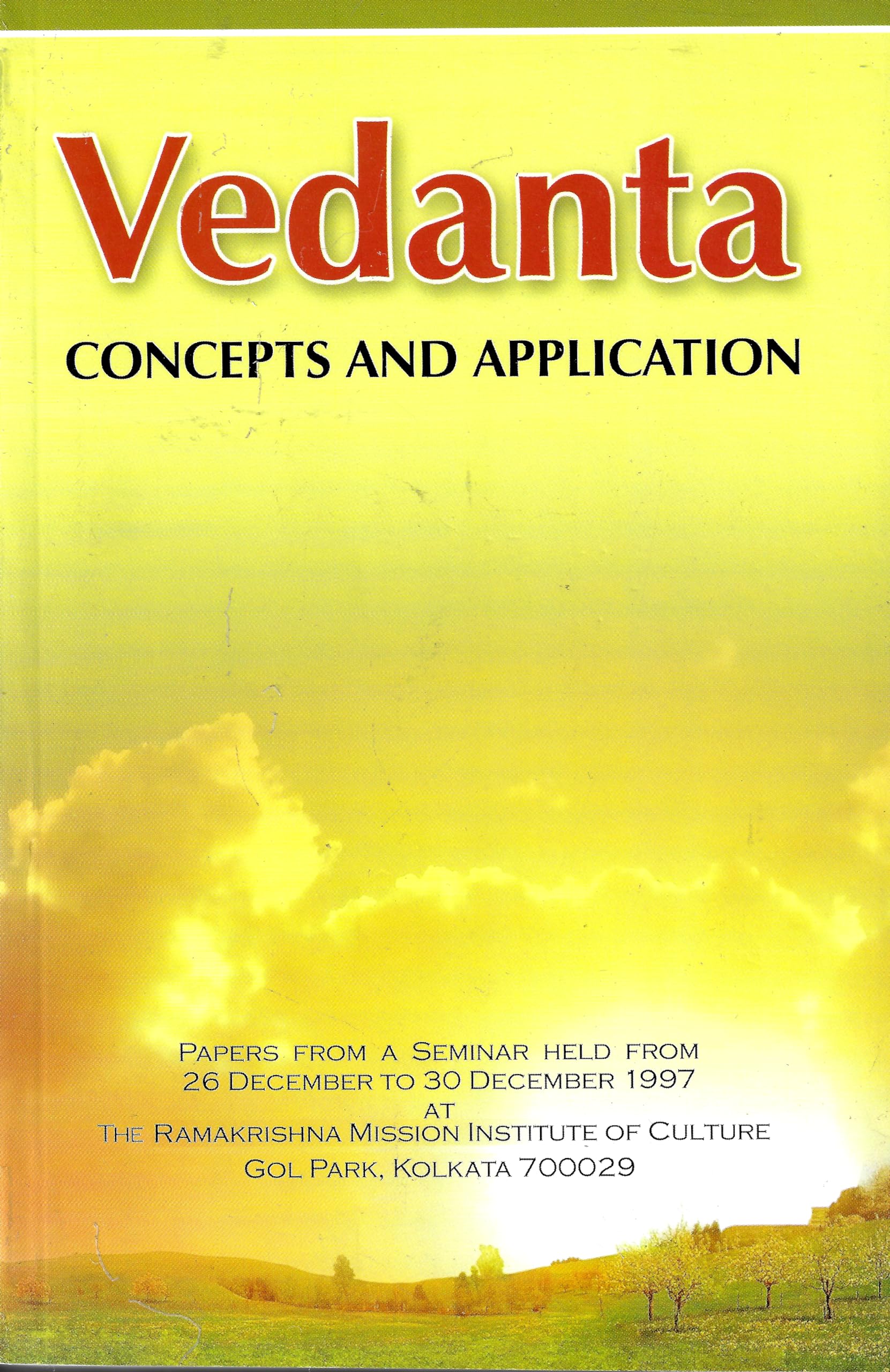 Buy Vedanta: Concepts and application Book Online at Low Prices in ...
