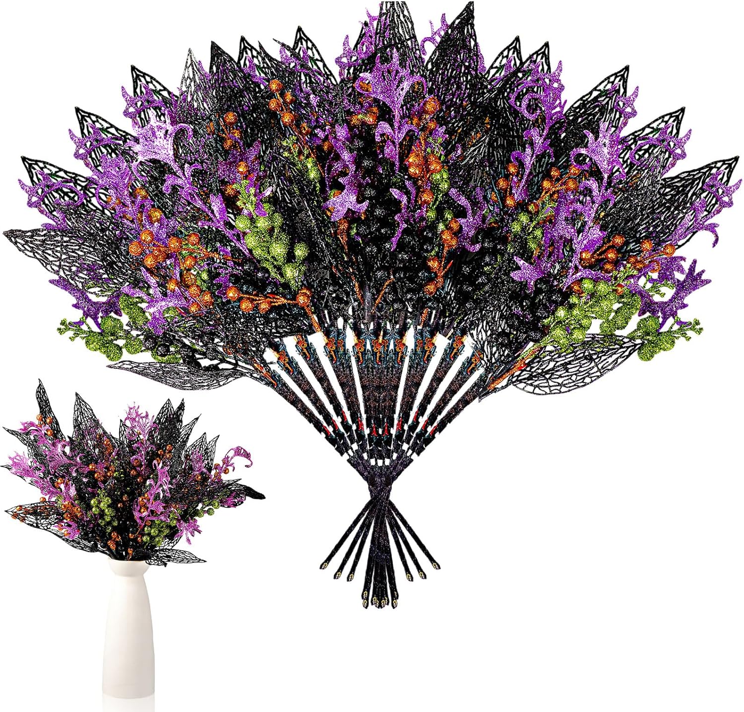 Amazon.com: Lyrow 16 Pcs Halloween Branches Picks Stems Halloween ...