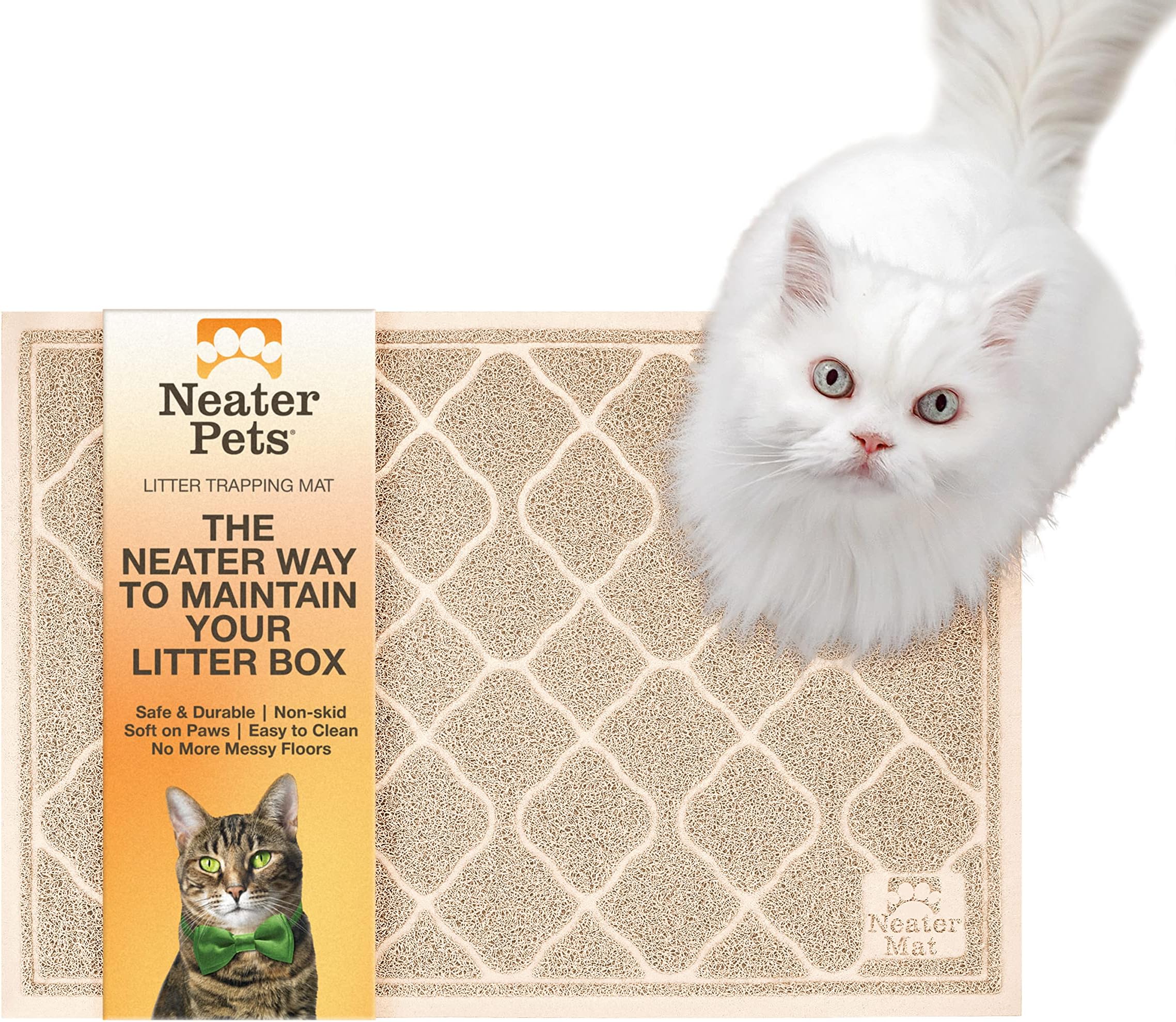 Amazon.com: 8-Shaped Small Cat Litter Box Debris Catcher Mat,18x10 ...