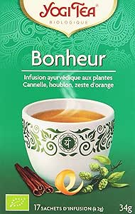 Yogi Tea Infusion Bonheur 17 Sachets Lot de 3 : Amazon.fr: Epicerie