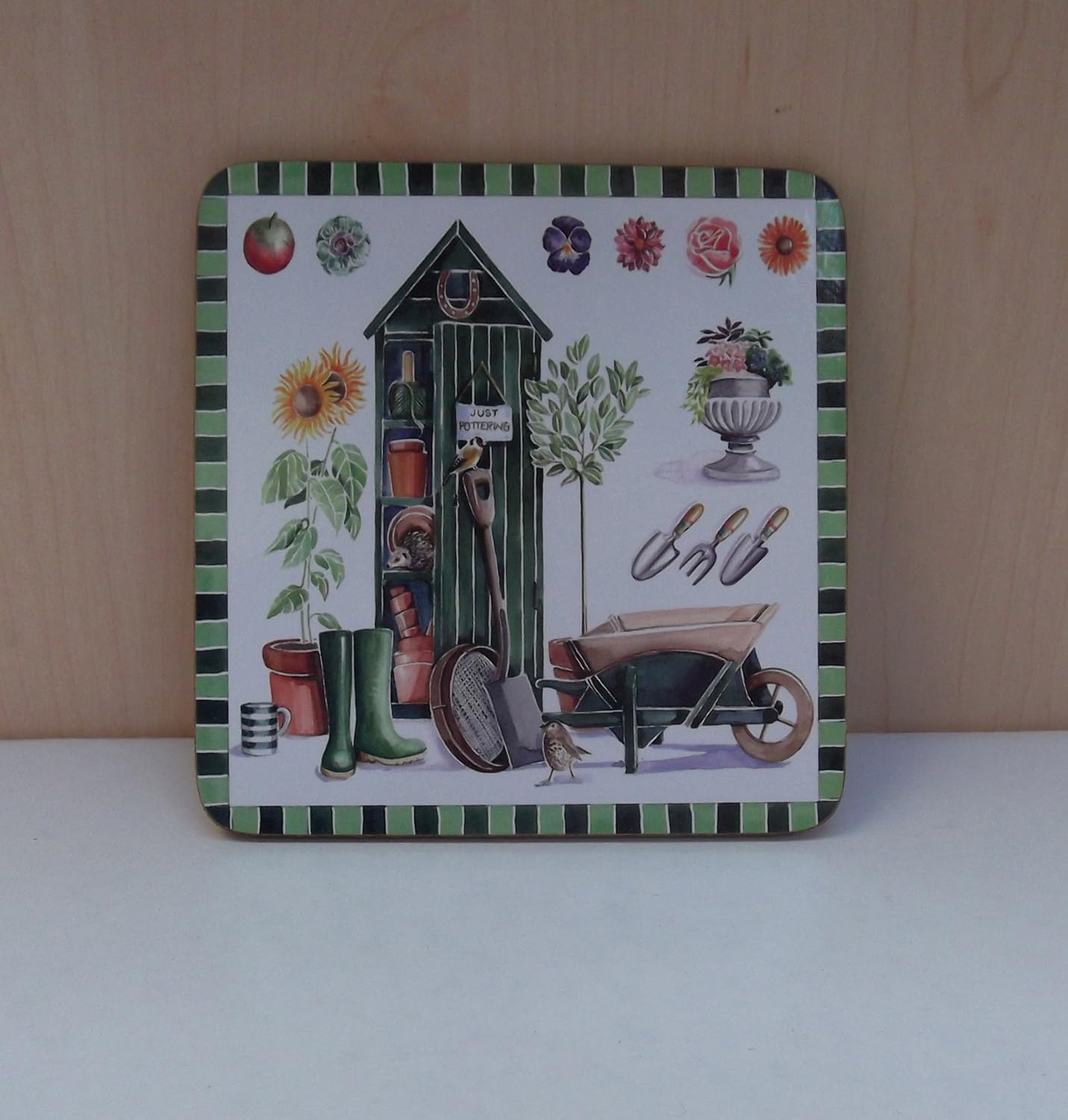 Amazon.com: Country Garden Coaster'S Set Of Four Coaster'S : Home & Kitchen
