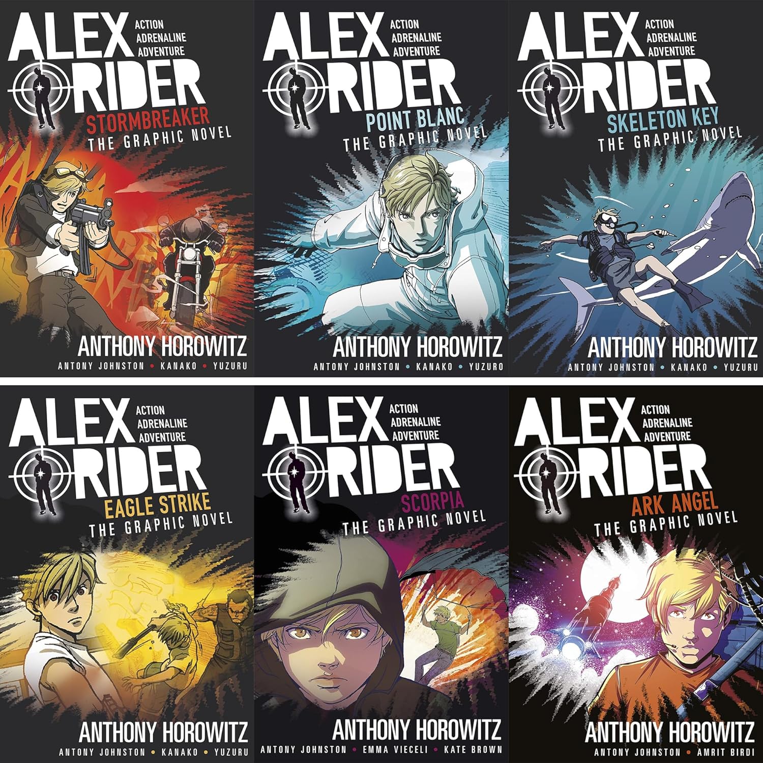 Alex Rider Graphic Novel Collection: Complete 6-Book Spy Thriller Set ...