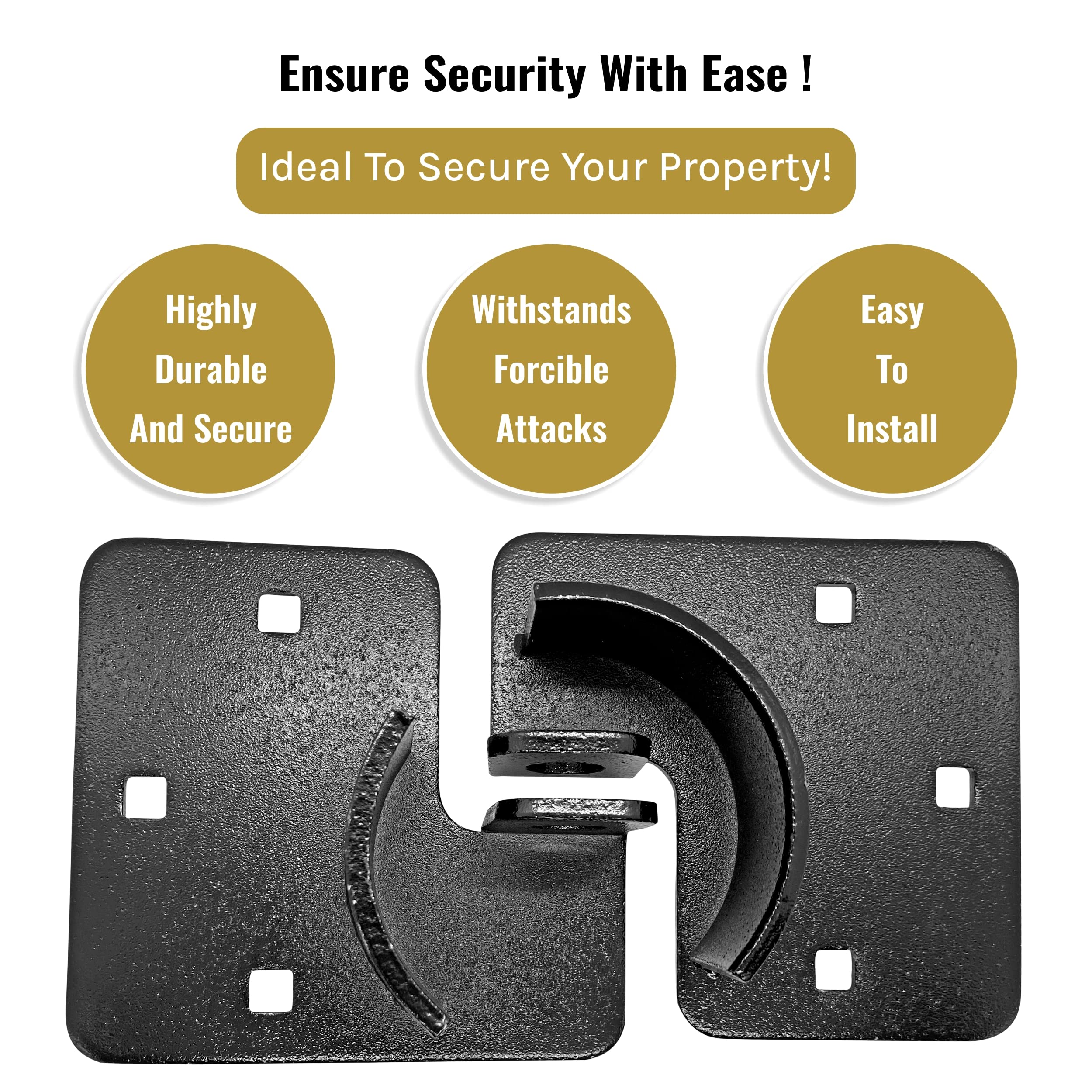 Snapklik.com : NU-Set Lock RV High Security Hasp Latch For Trailer Door ...