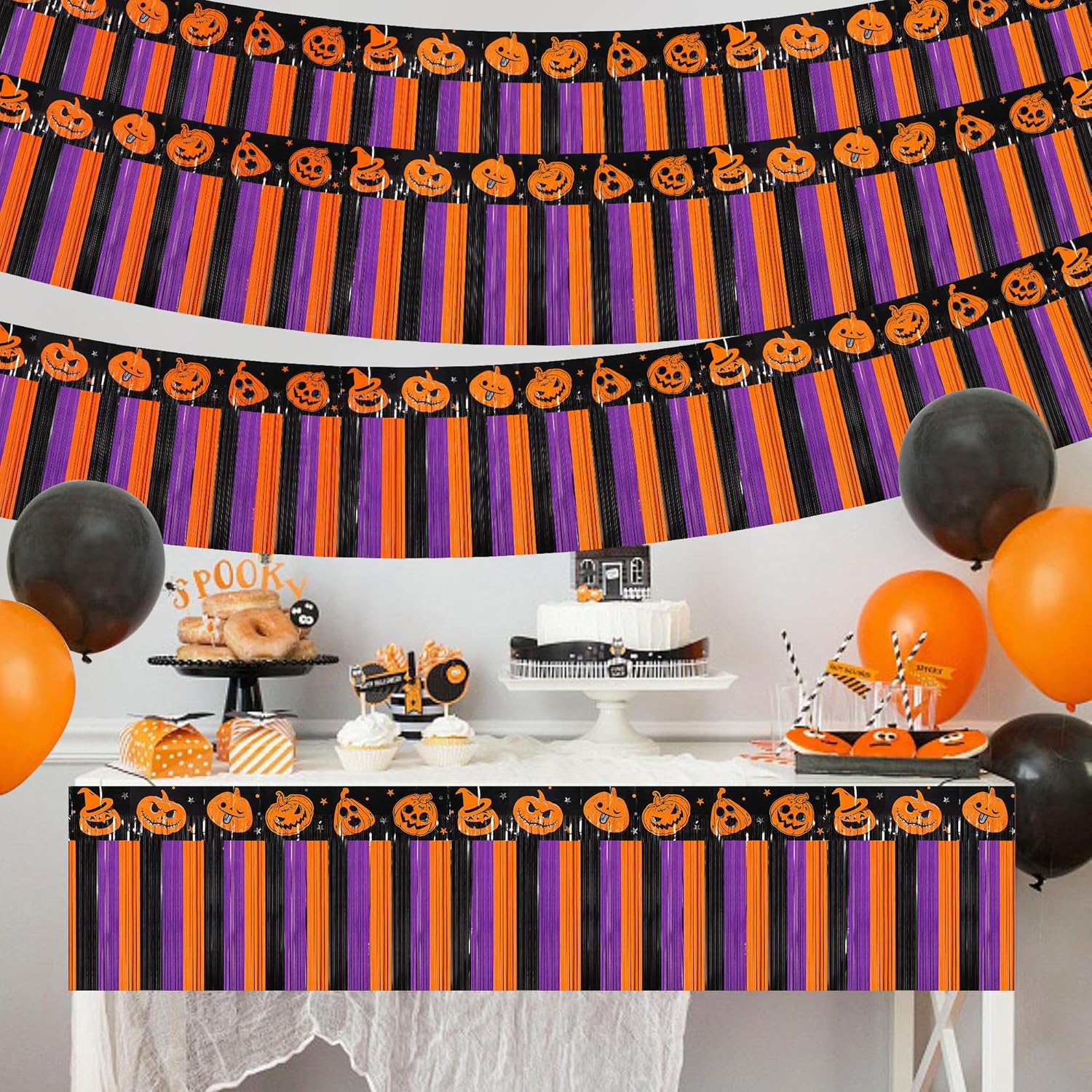 Amazon.com: Sfcddtlg 4 Pack 39 Ft Halloween Parade Streamers Banners ...