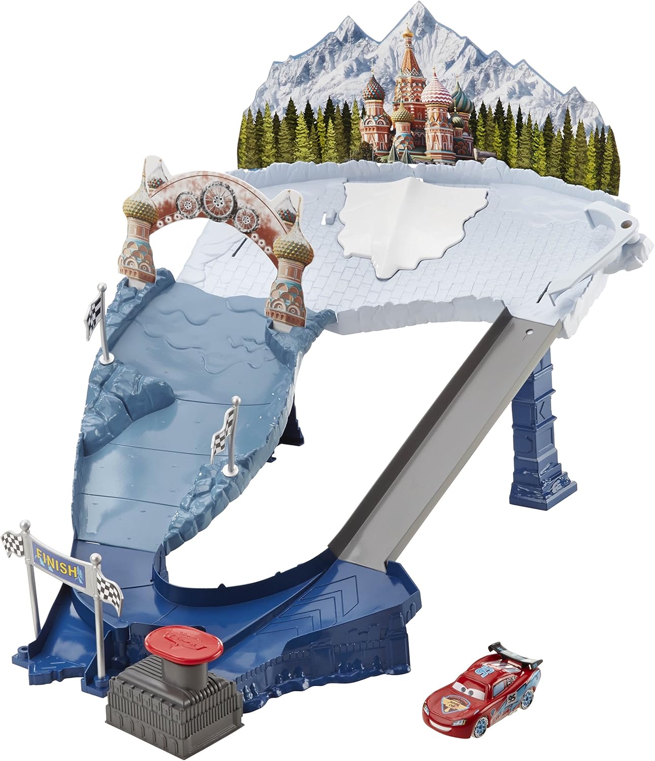 Disney Pixar Cars Ice Racers Snow Drifter Spinout Trackset: Amazon.de ...