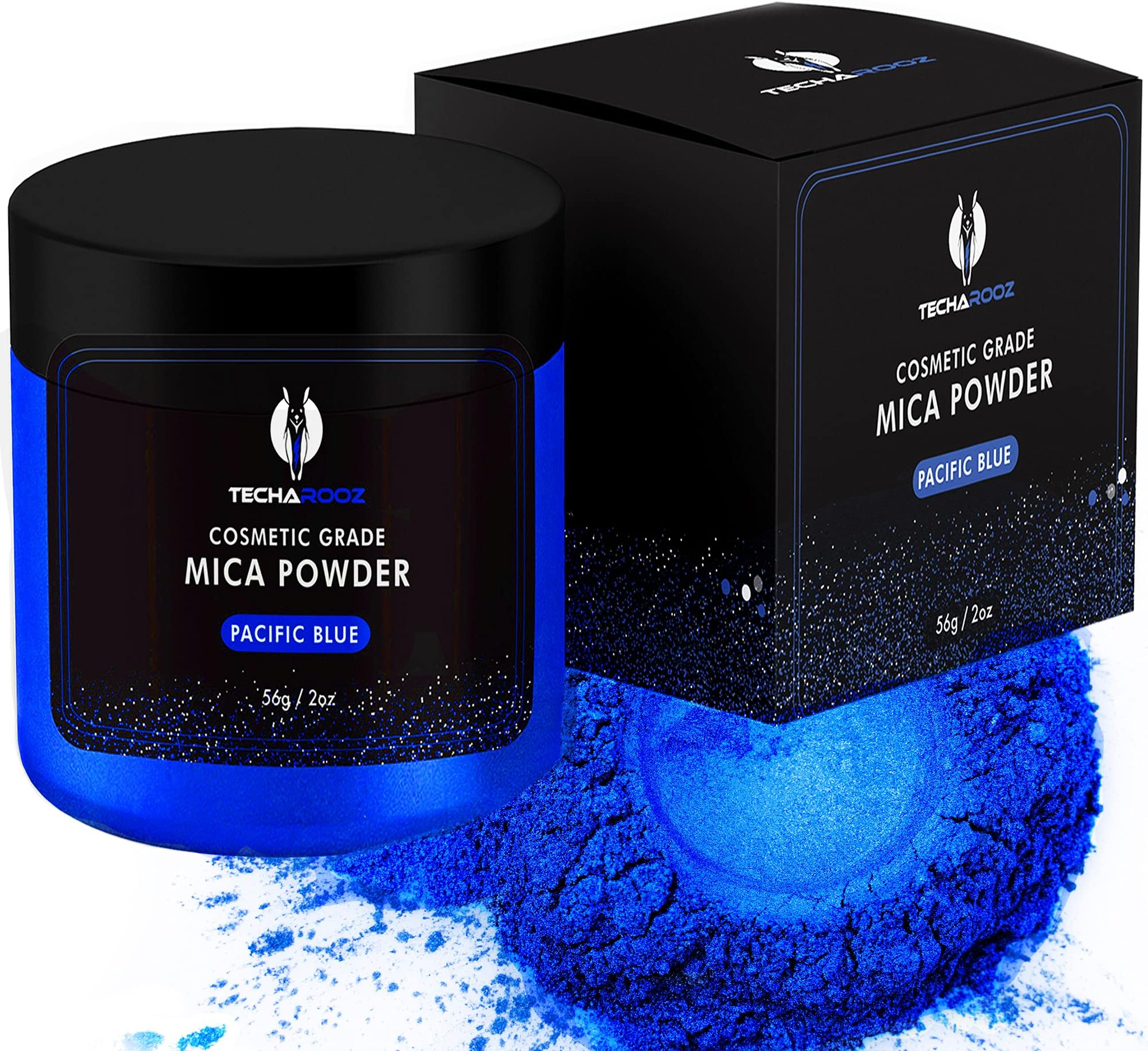 Amazon.com: Azure Blue Mica Powder for Epoxy Resin 56g / 2oz. Jar ...