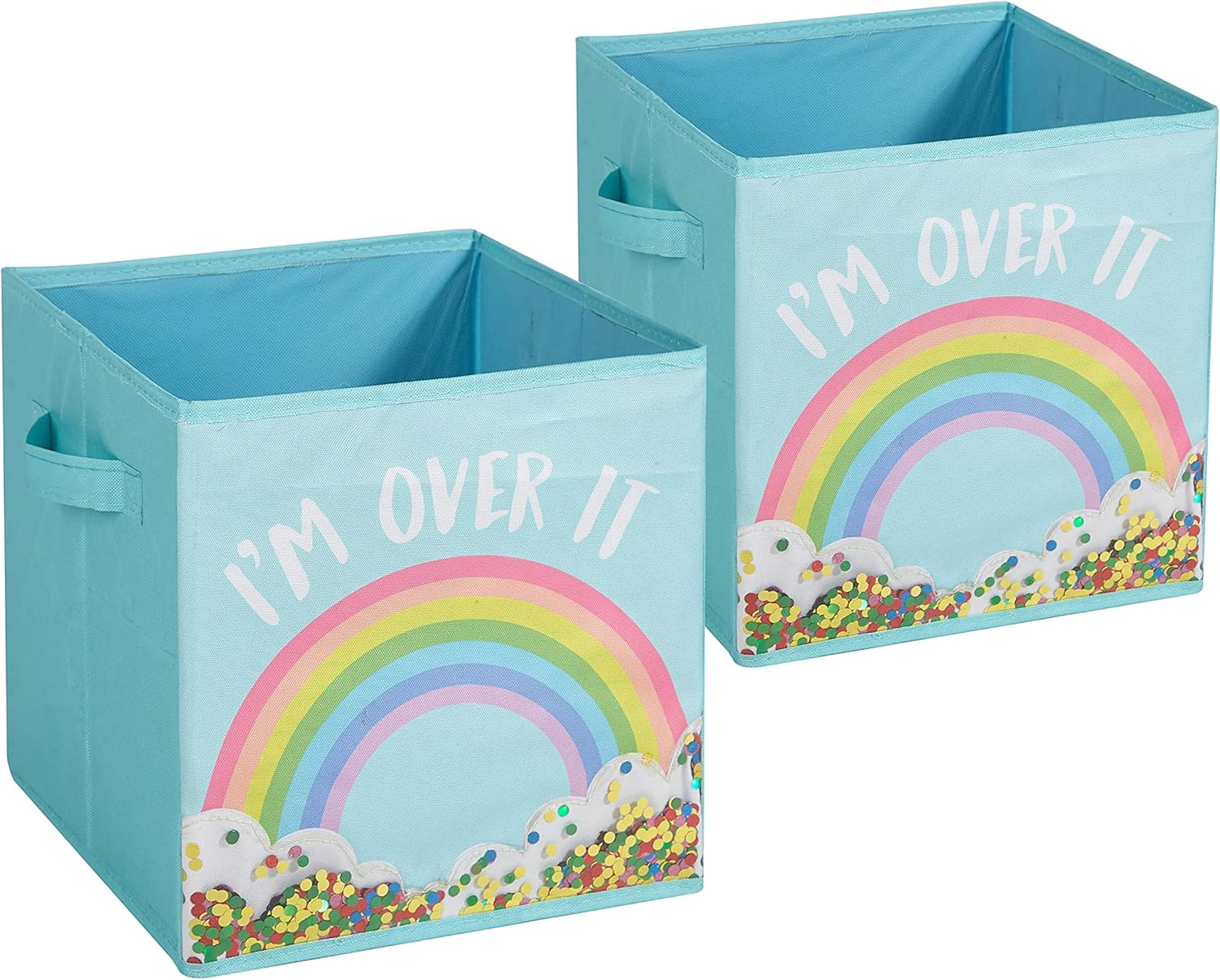 Amazon.com: Heritage Kids Rainbow Light Up Storage Cube, Set of 2 ...