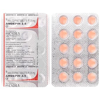 Amdepin 2.5 - Strip of 15 Tablets : Amazon.in: Health & Personal Care
