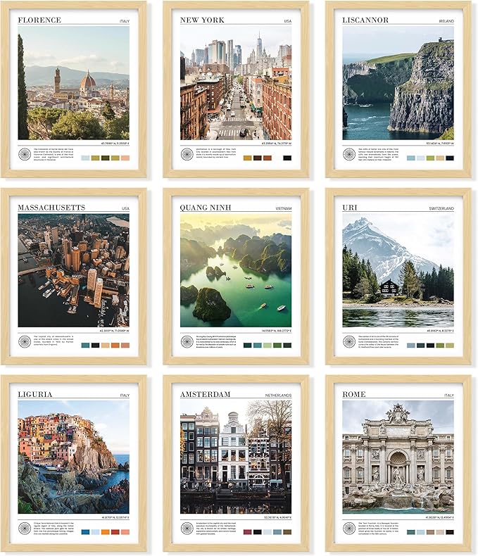Amazon.com: 97 Decor Vintage Travel Wall Decor - Around World Travel ...