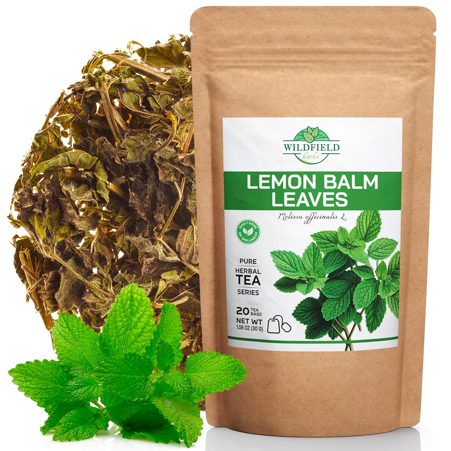 Amazon.com: 20 Count Tea Bags Dried Lemon Balm Herb Frontier Loose ...