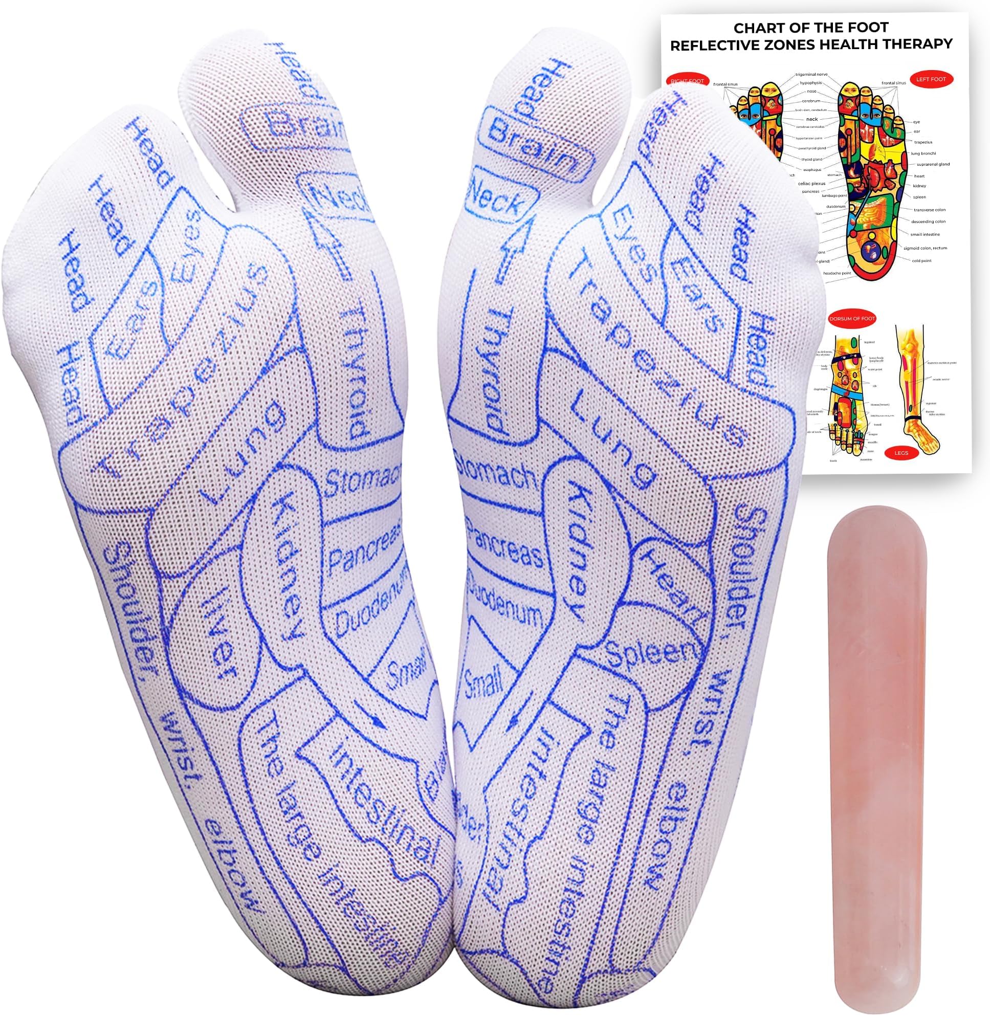 Amazon.com: TOOLERA Reflexology Socks with Massage Tool - Ultimate Foot ...
