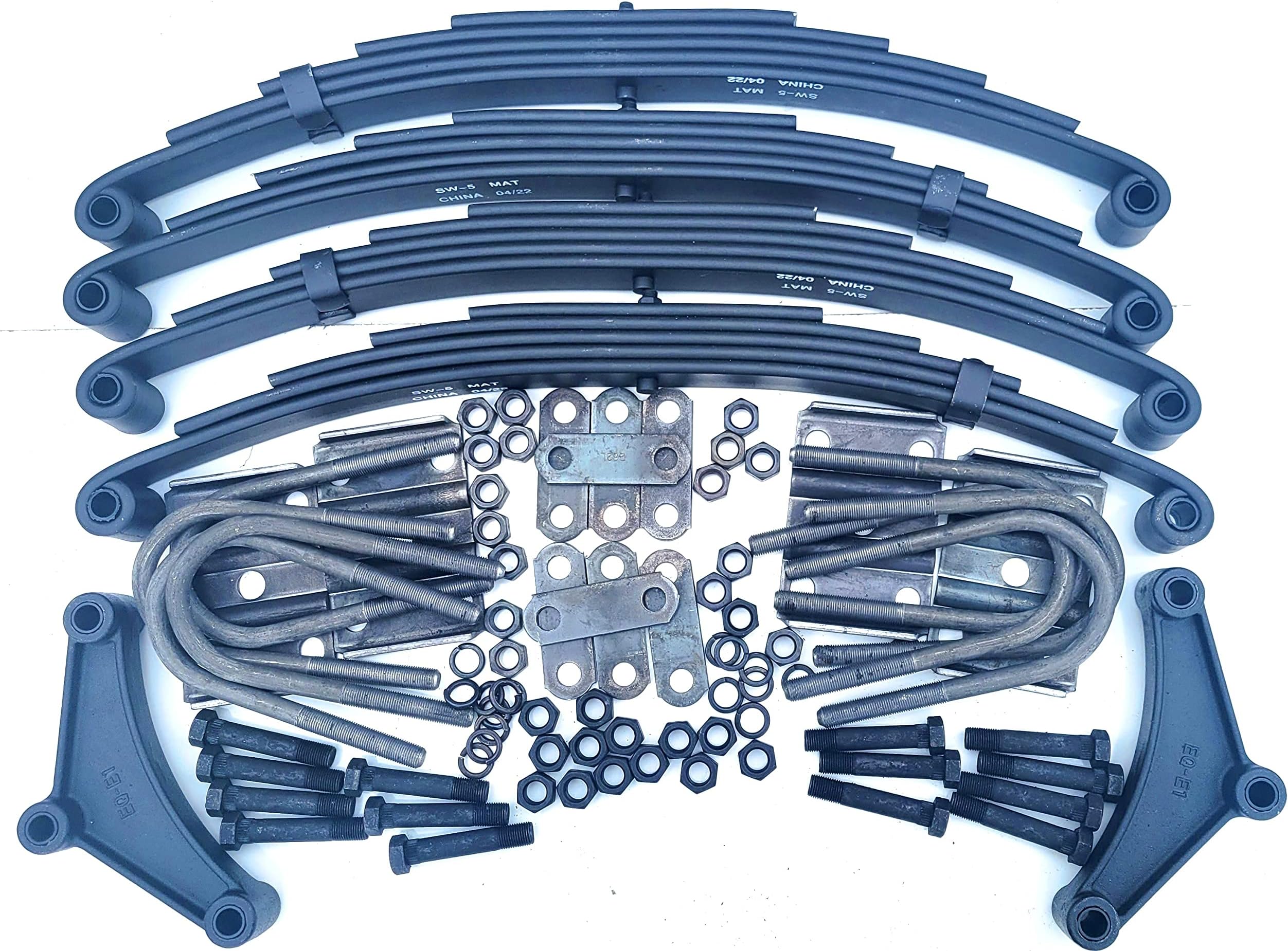 Amazon.com: 12000 GVW Trailer 6000 Axle 3000 lb 5 leaf spring kit for ...