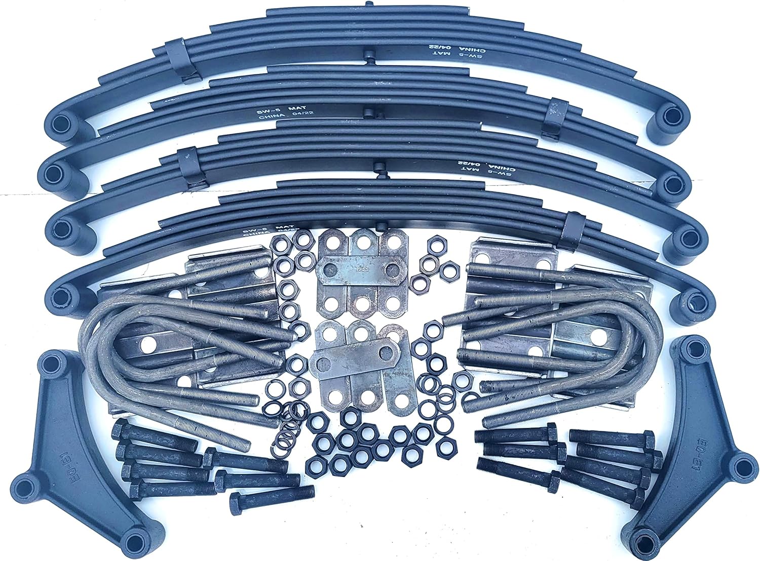 Amazon.com: 12000 GVW Trailer 6000 Axle 3000 lb 5 leaf spring kit for ...