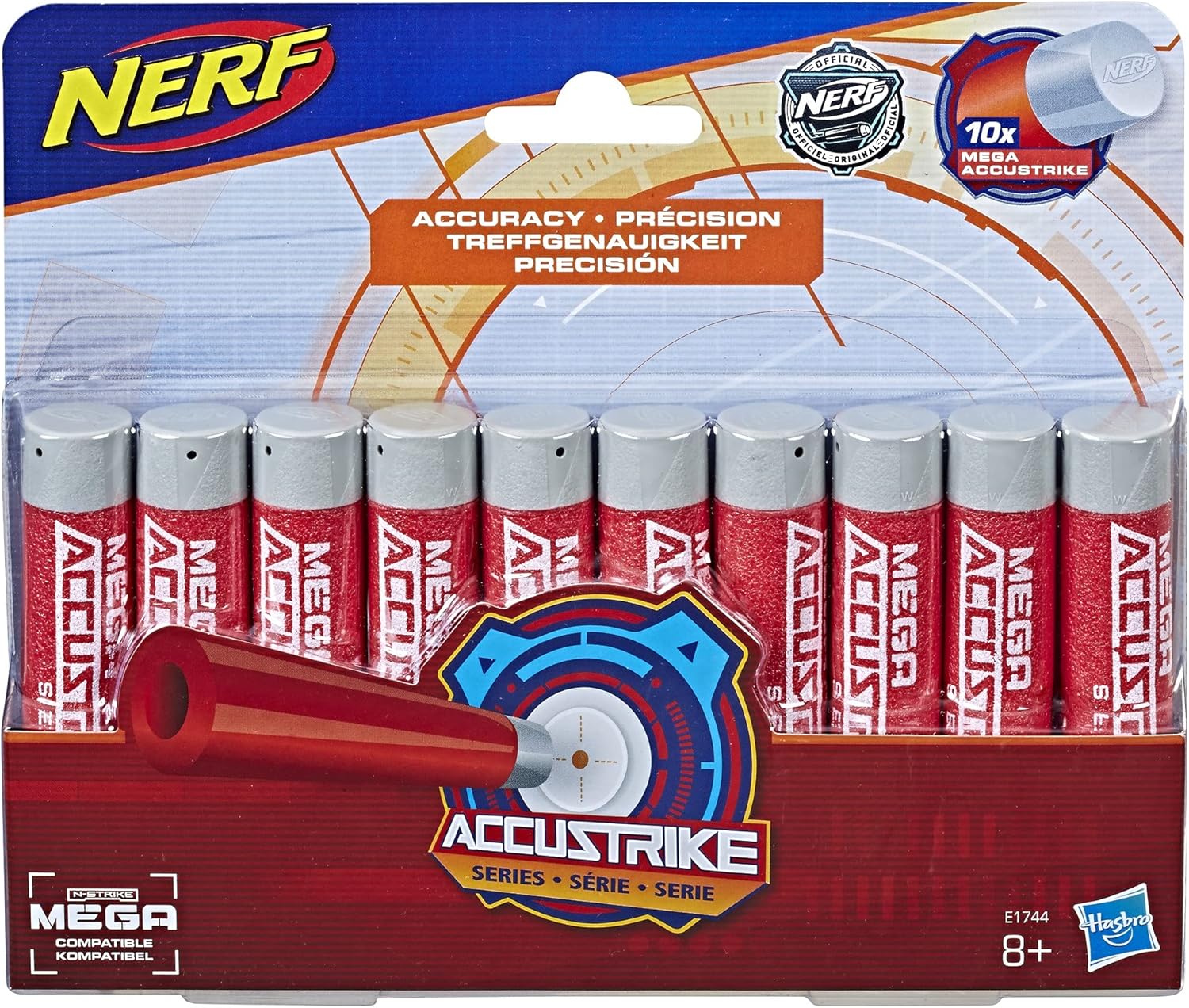 Amazon.com: NERF E1744EU7 Accustrike 10 Dart Refill, Multicolor : Toys ...
