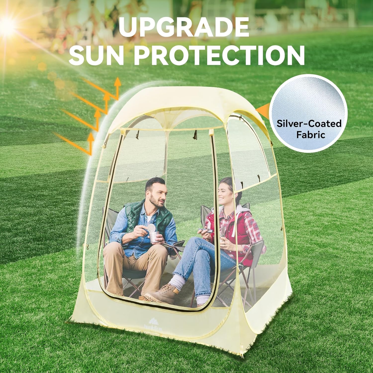 Sports Tent Instant Pop Up Shelter with Sun Protection Removable Top ...
