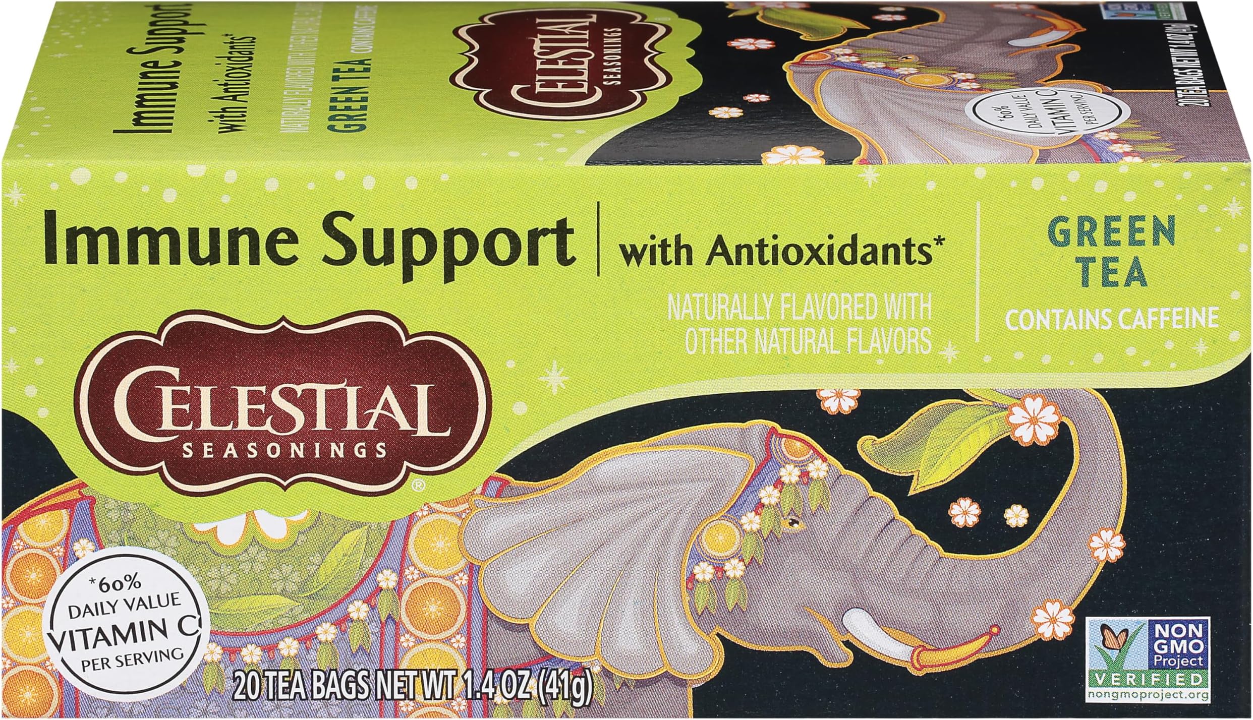 Amazon.com : Celestial Seasonings Green Antioxidant Tea, Contains ...