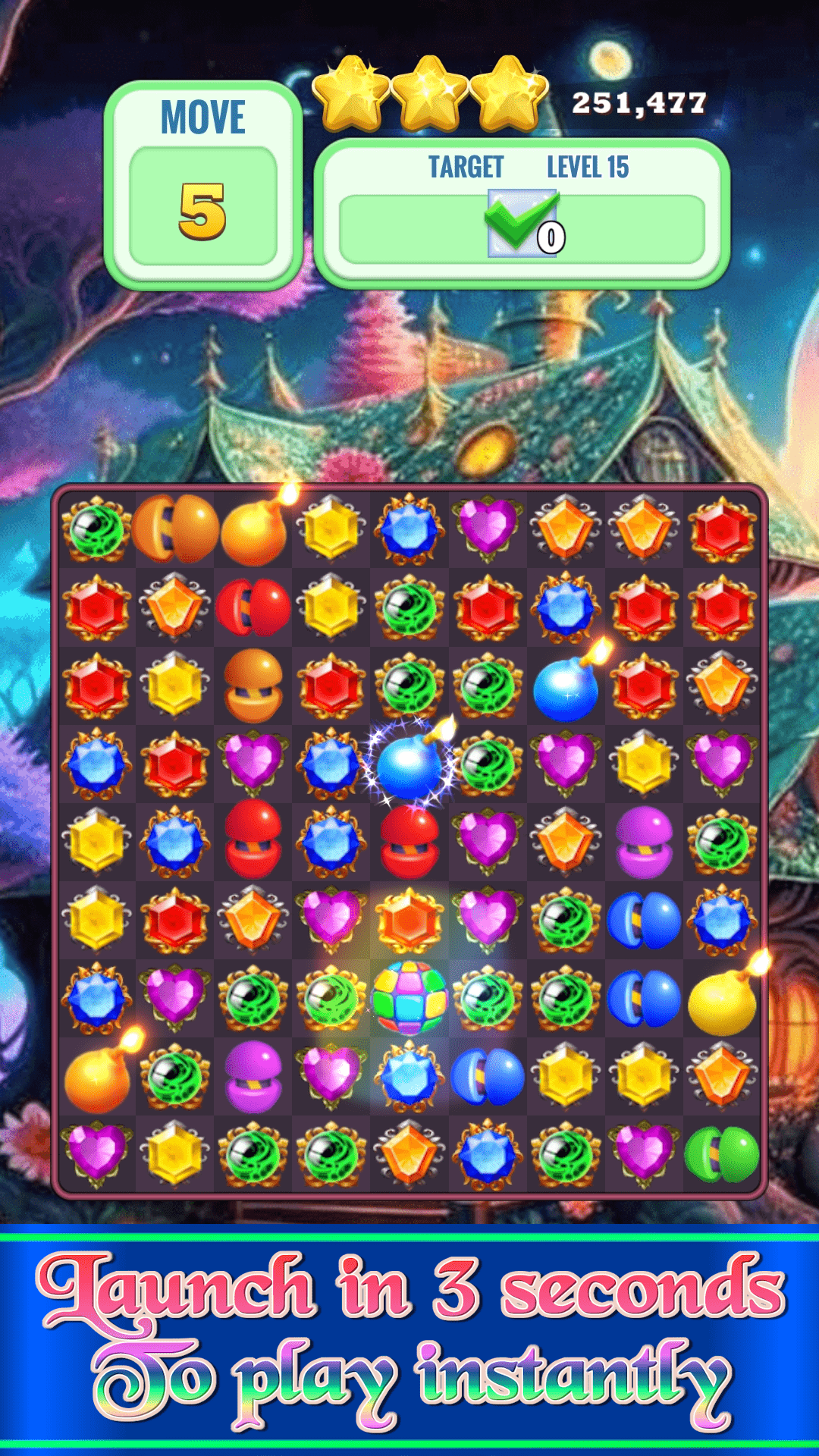 Mystery jewels magic match 3 games for adults - App on Amazon Appstore