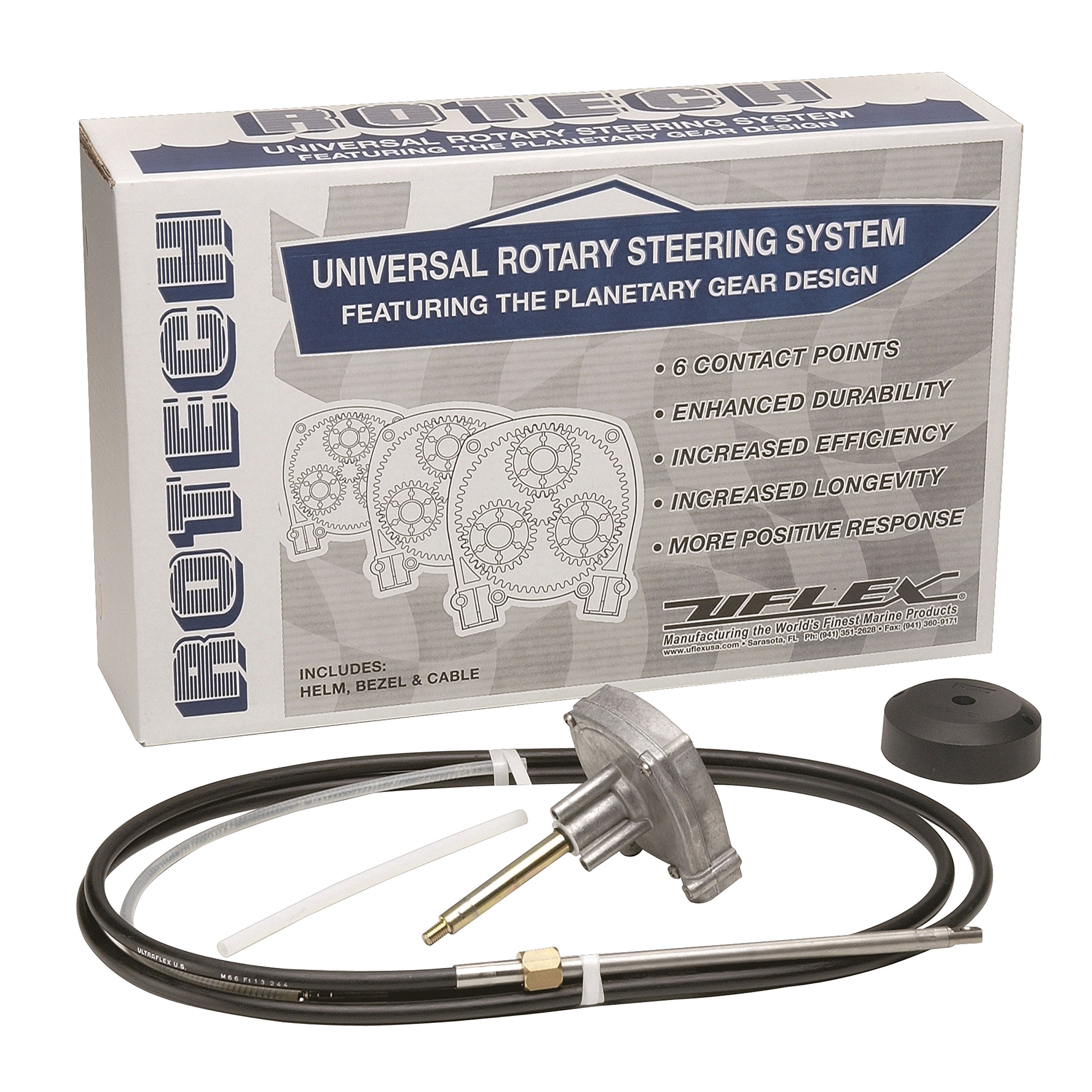 Amazon.com: Uflex ROTECH10 Rotech Rotary Steering System, 10' : Sports ...
