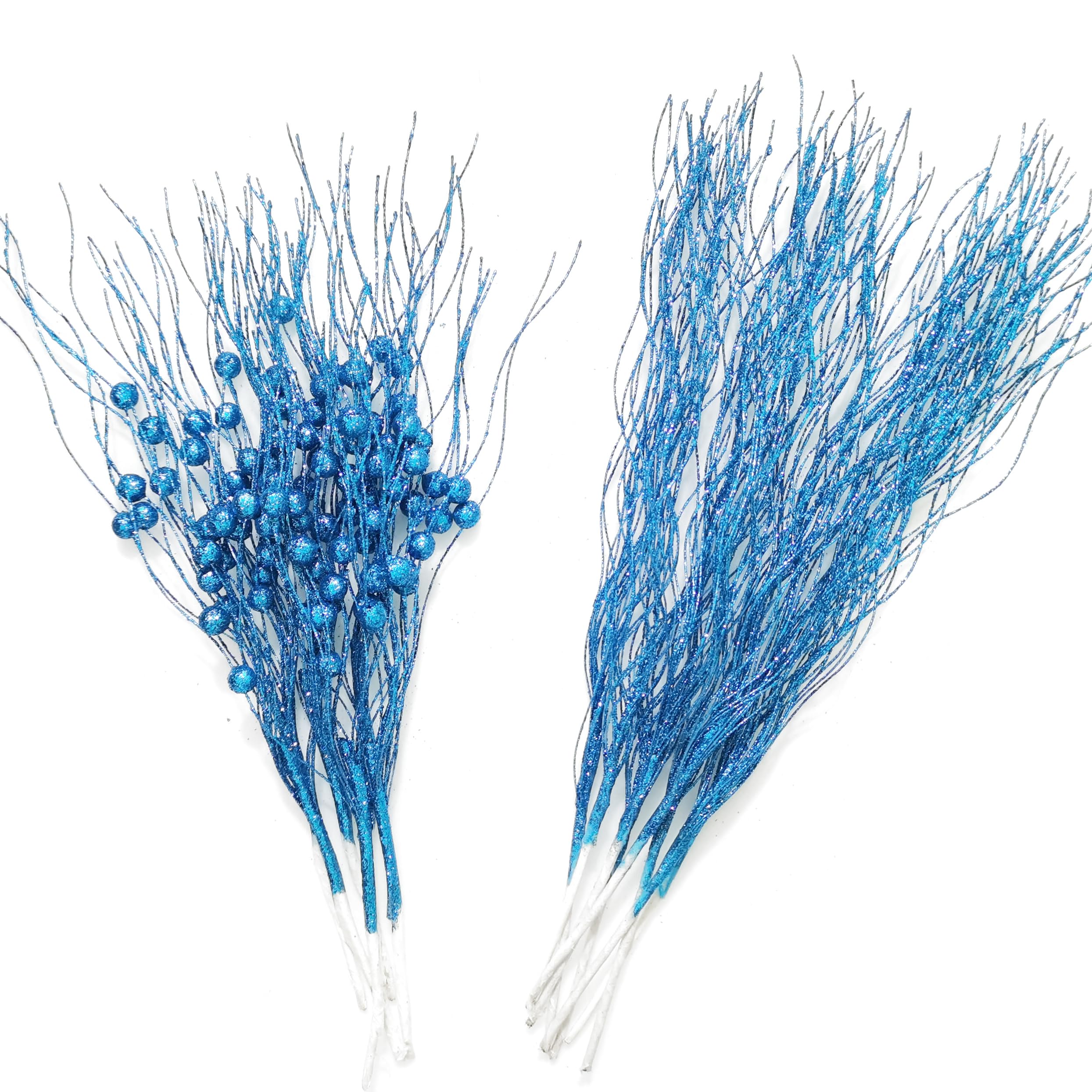 Amazon.com: 20 Pcs Christmas Tree Picks and Sprays，Blue Christmas Picks ...