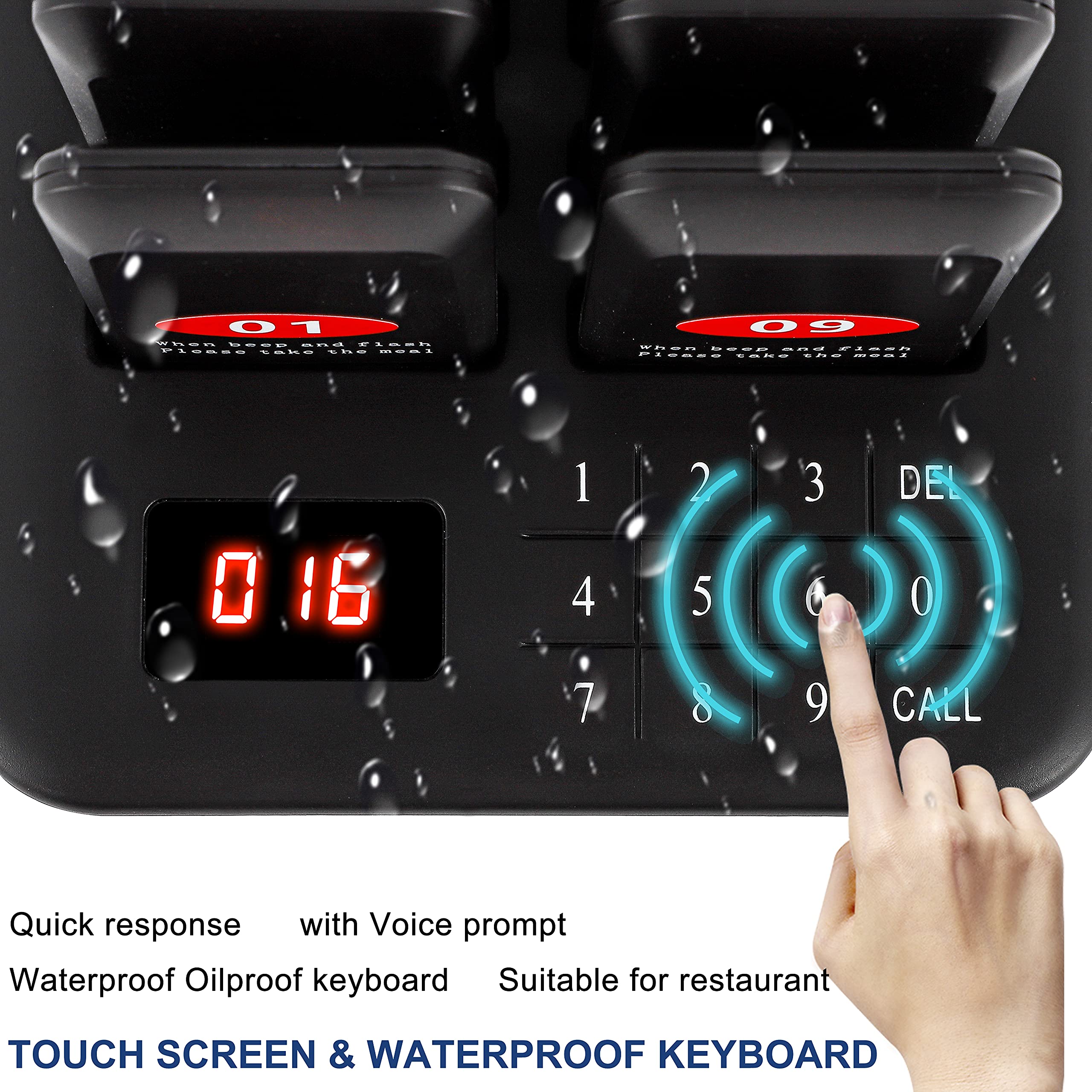 Snapklik.com : Hanchen Restaurant Pager System Social Distancing Buzzer ...