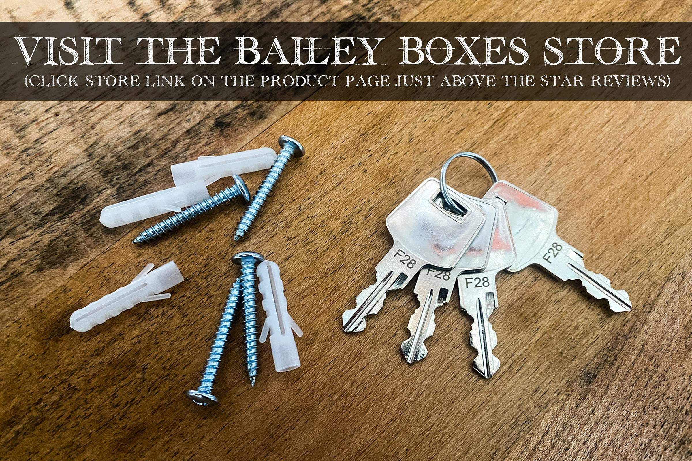 BAILEY BOXES - 14.25" H x 14" W x 5.75" D - Wall Mounted Architectural Locking Mailbox - The Dalton