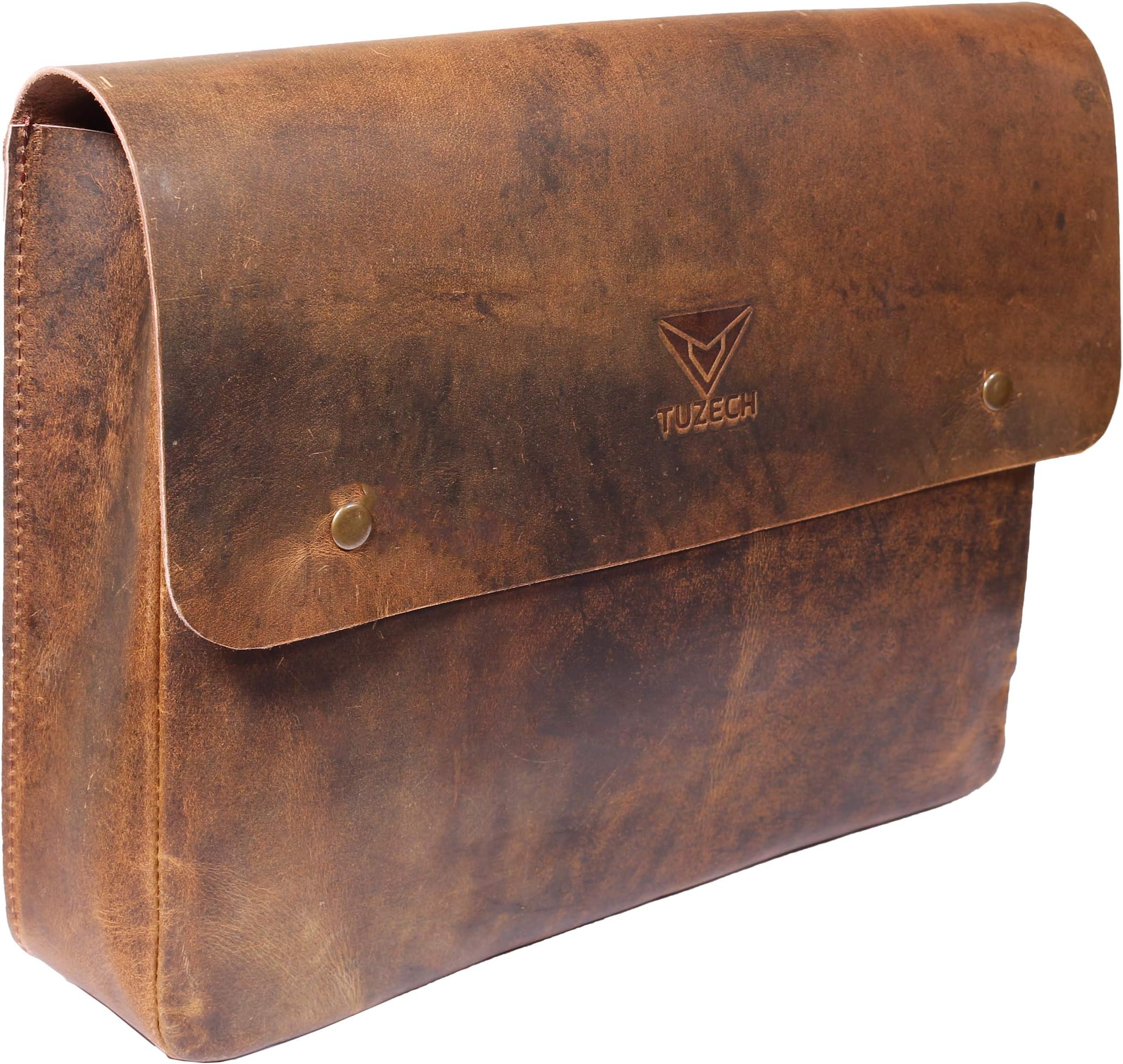 Vintage Genuine Embossed leather large folder leather book cover ...