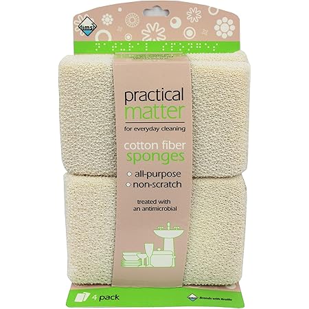 Amazon.com: Practical Matter Organic Cotton Fiber All-Purpose Kitchen ...