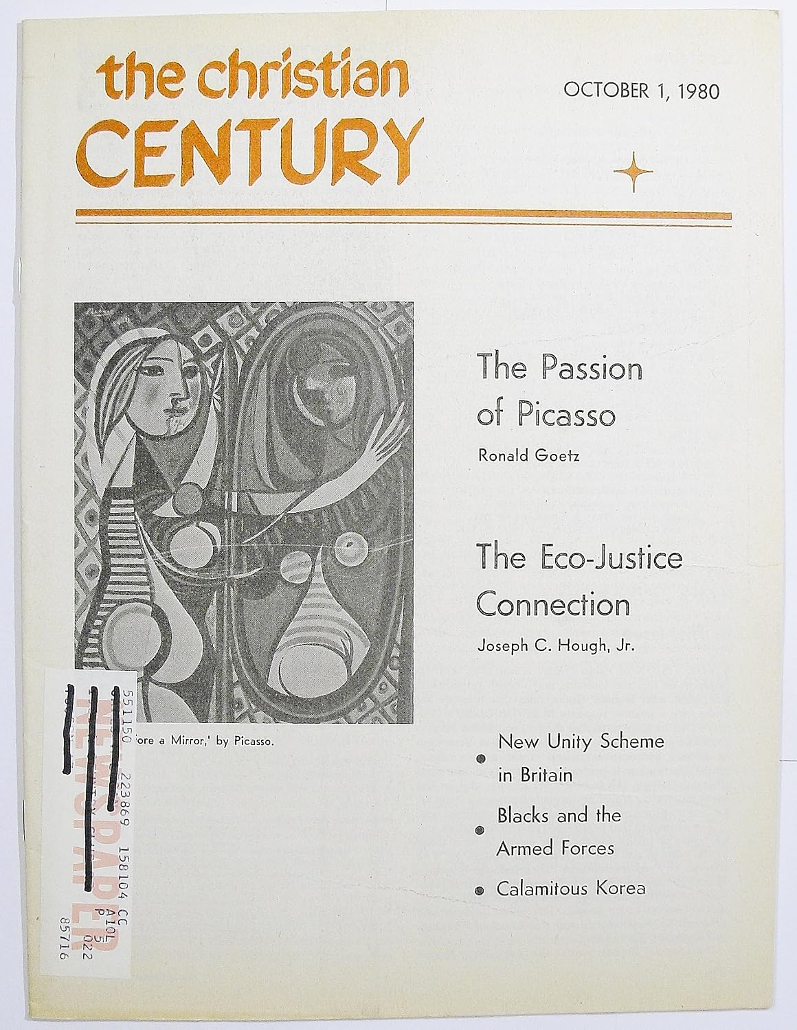 The Christian Century, Volume XCVII Number 30, October 1, 1980: Trevor ...