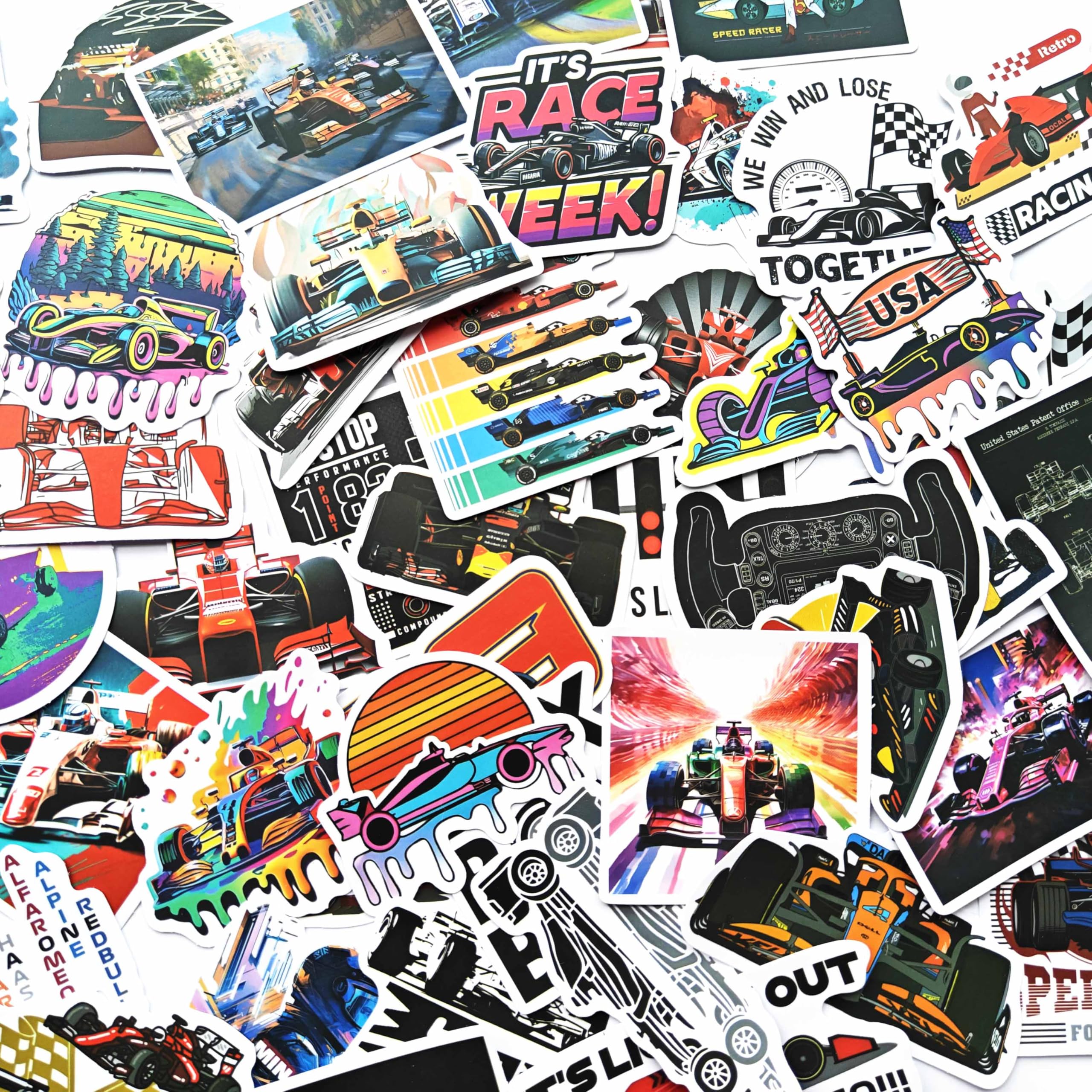 Grappige Raceauto Stickers Amazon.com: Race Car Birthday Party