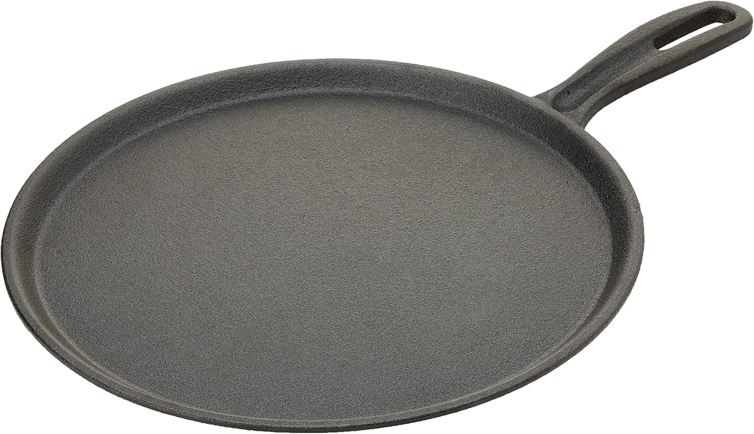 Classica Pre-Seasoned Cast Iron Flat Pan, 28 cm Black: Frying Pans ...