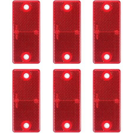 Reflektoren rot 2 Stück Set Rückstrahler Katzenaugen KFZ PKW Auto ...