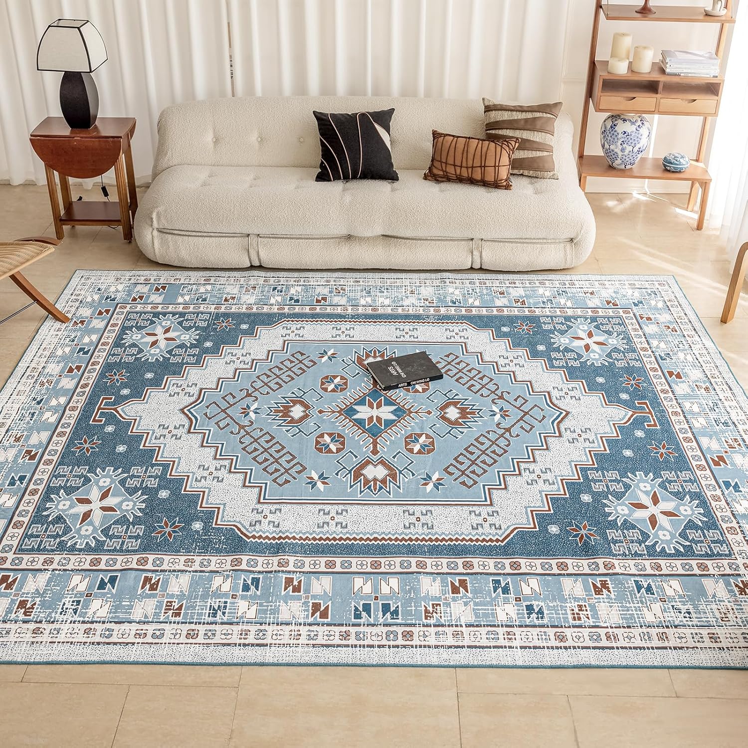 Amazon.com: CHOSHOME Area Rug - 8x10 Low-Pile Machine Washable Rug ...