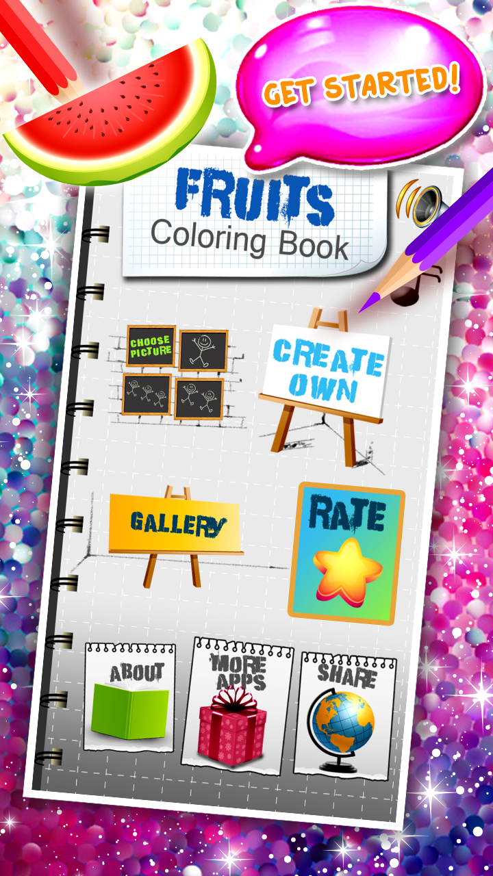 Fruits Coloring Book - App on Amazon Appstore