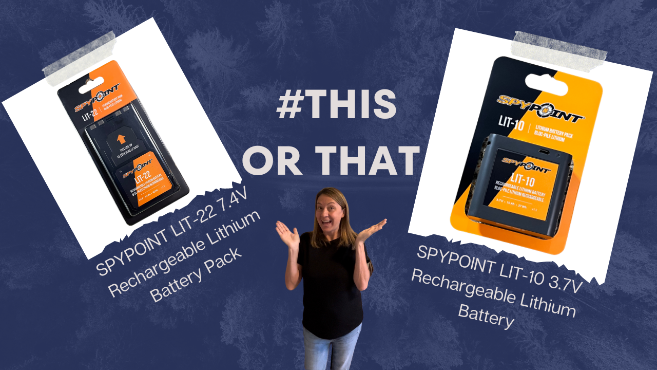 Watch #thisorthat Spypoint Lit-22 and Lit-10 Rechargeable Battery on ...
