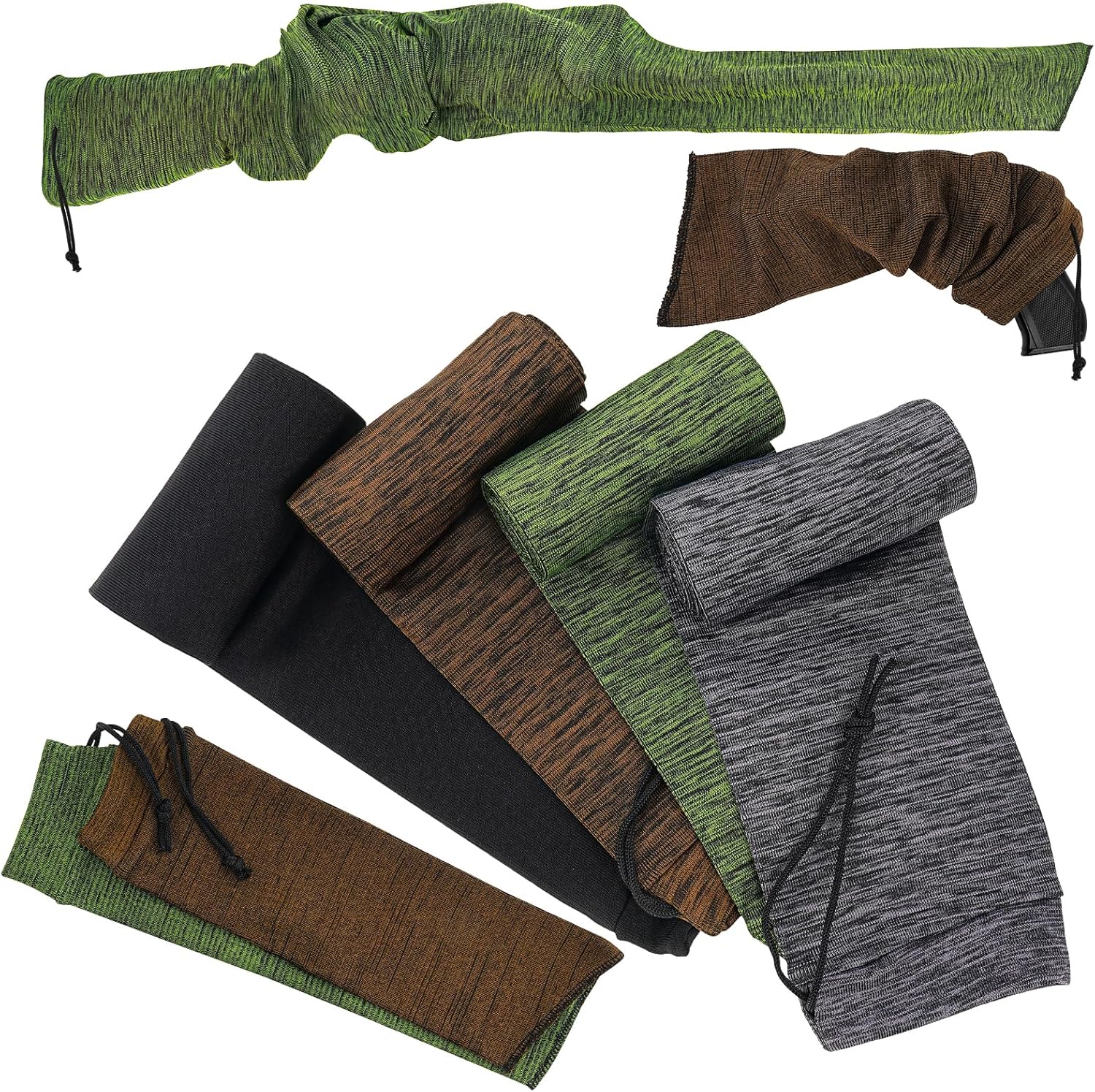 Augot 6 Pcs Gun Socks, 55 x 5.9in and 14 x 5.9in Knit Gun Socks for ...