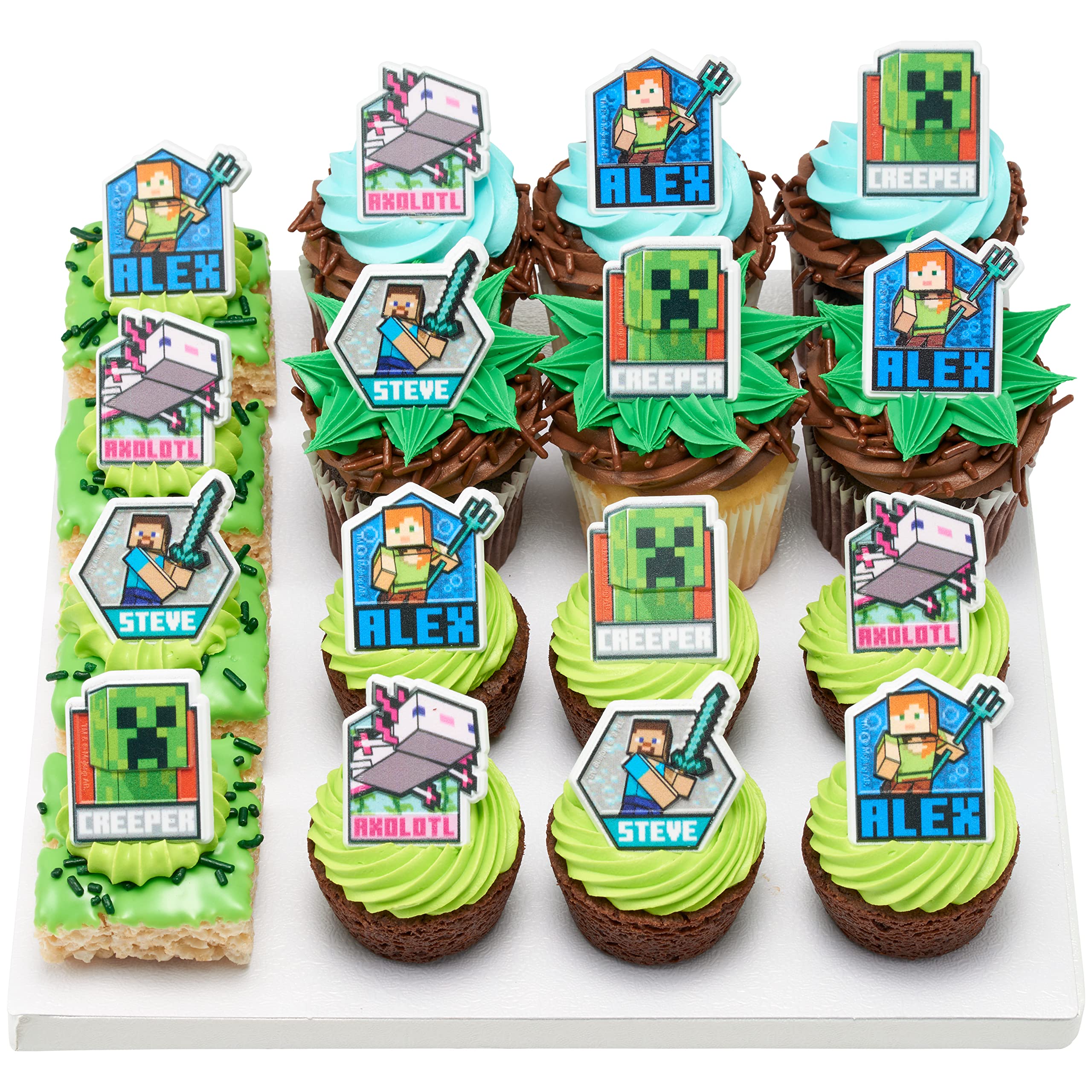 Snapklik.com : Minecraft Lush Finds Rings, Cupcake Decorations ...