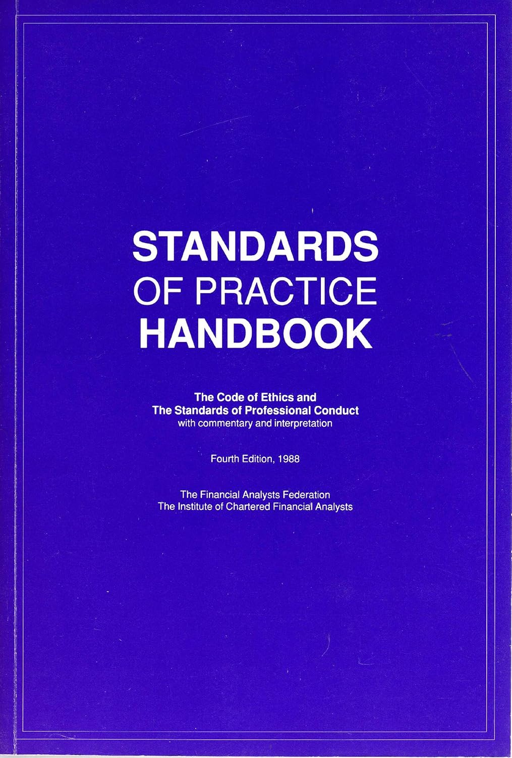 Amazon.co.jp: Standards of practice handbook: The code of ethics and ...