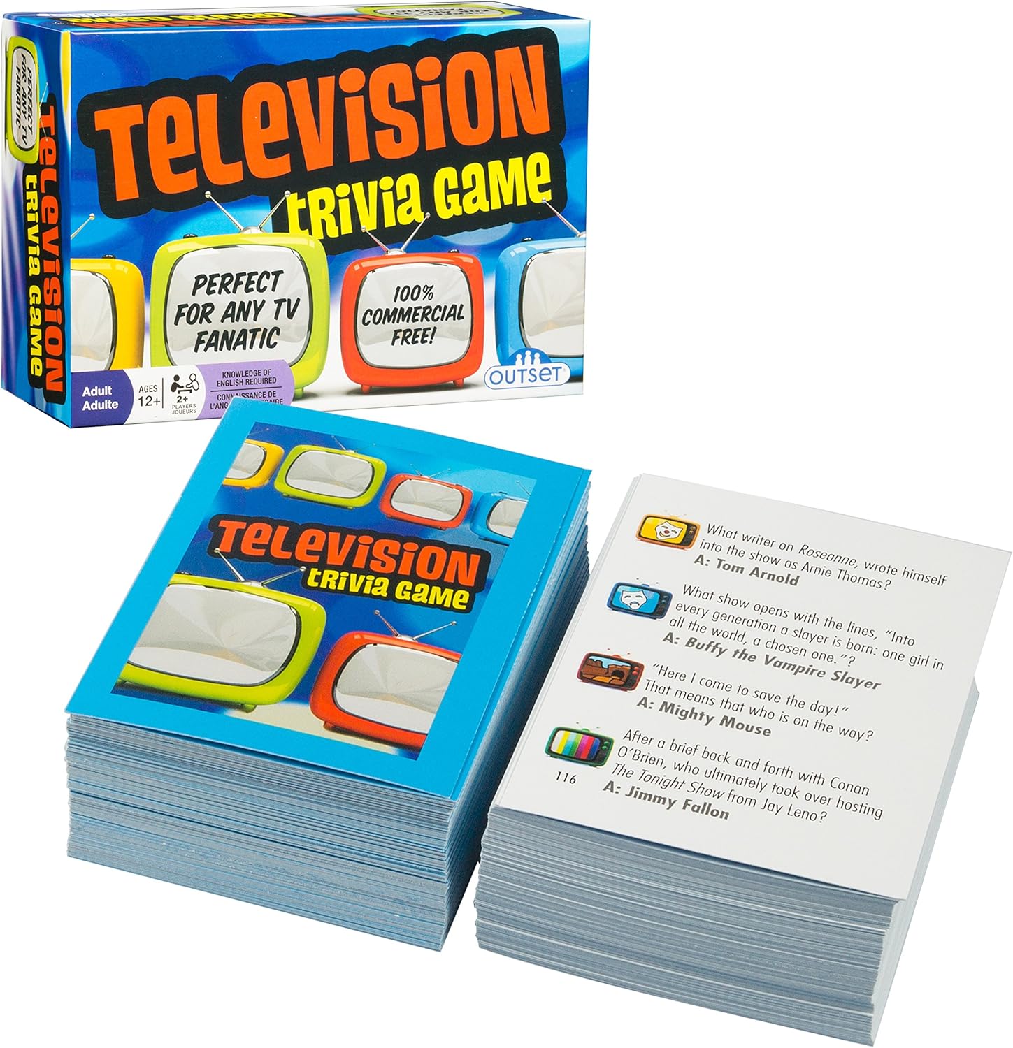 Amazon.com: Television Trivia Game - Features 220 Cards with Over 800 ...