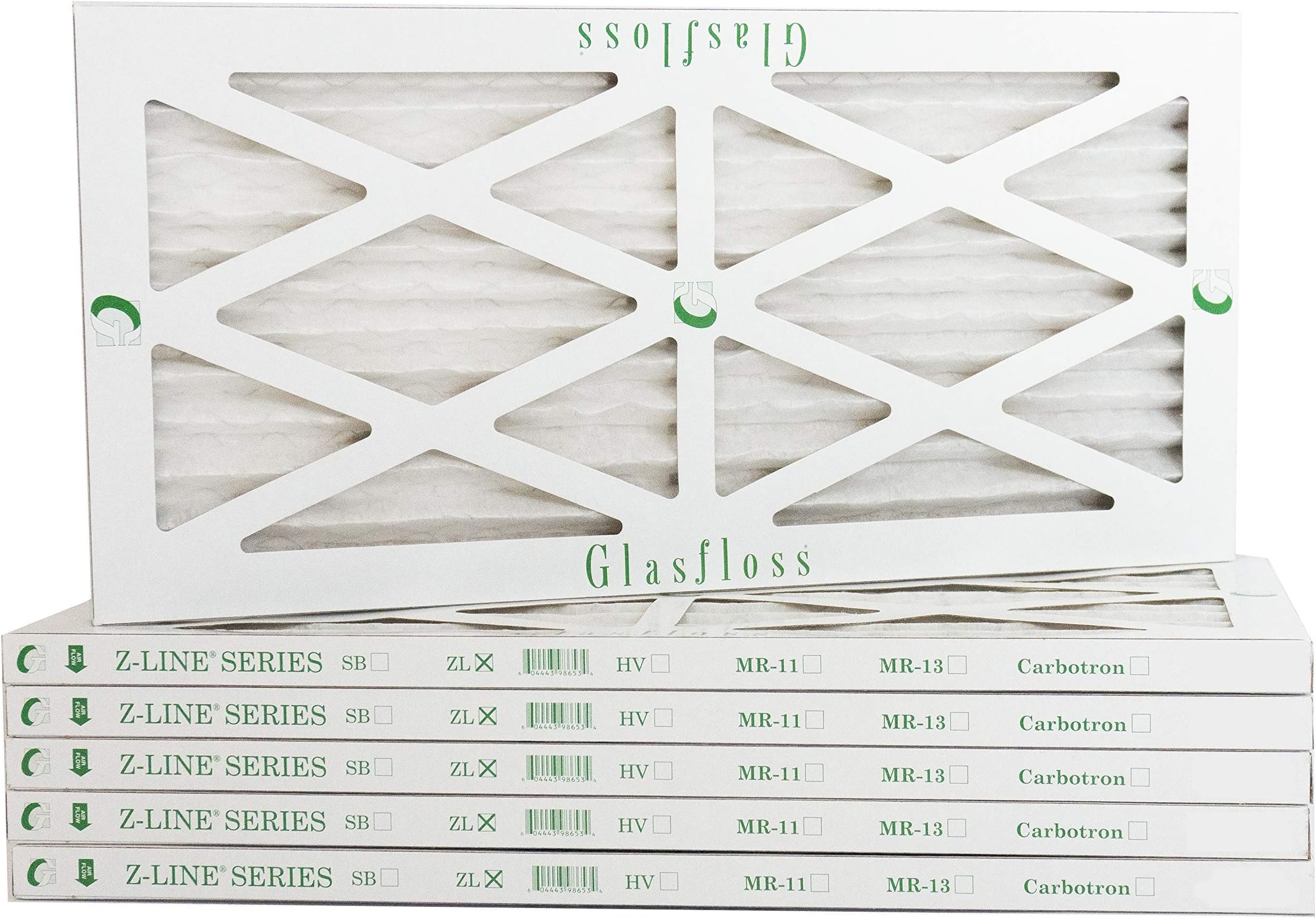 Z-Line Filters Glasfloss 6x24x1 - 1 Inch MERV 10 - (Pack of 6) - AC or ...