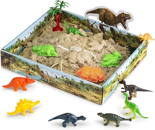 Amazon.com: CoolSand Dino Discovery 3D Sandbox for Kids with 1 Pound ...