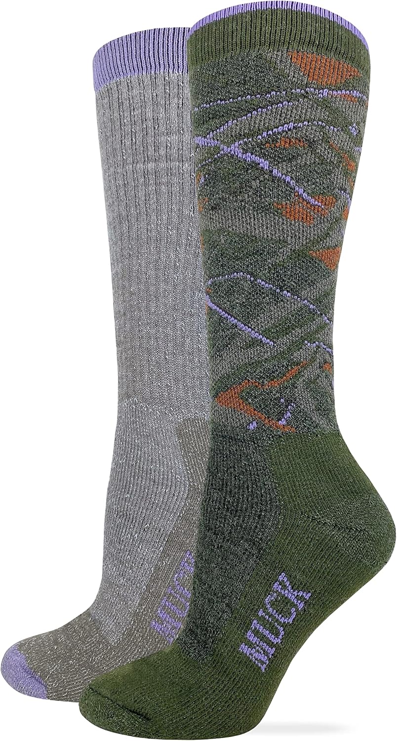 Amazon.com: MUCK Boot Ladies Merino Wool Blend Knee High Camo Boot ...