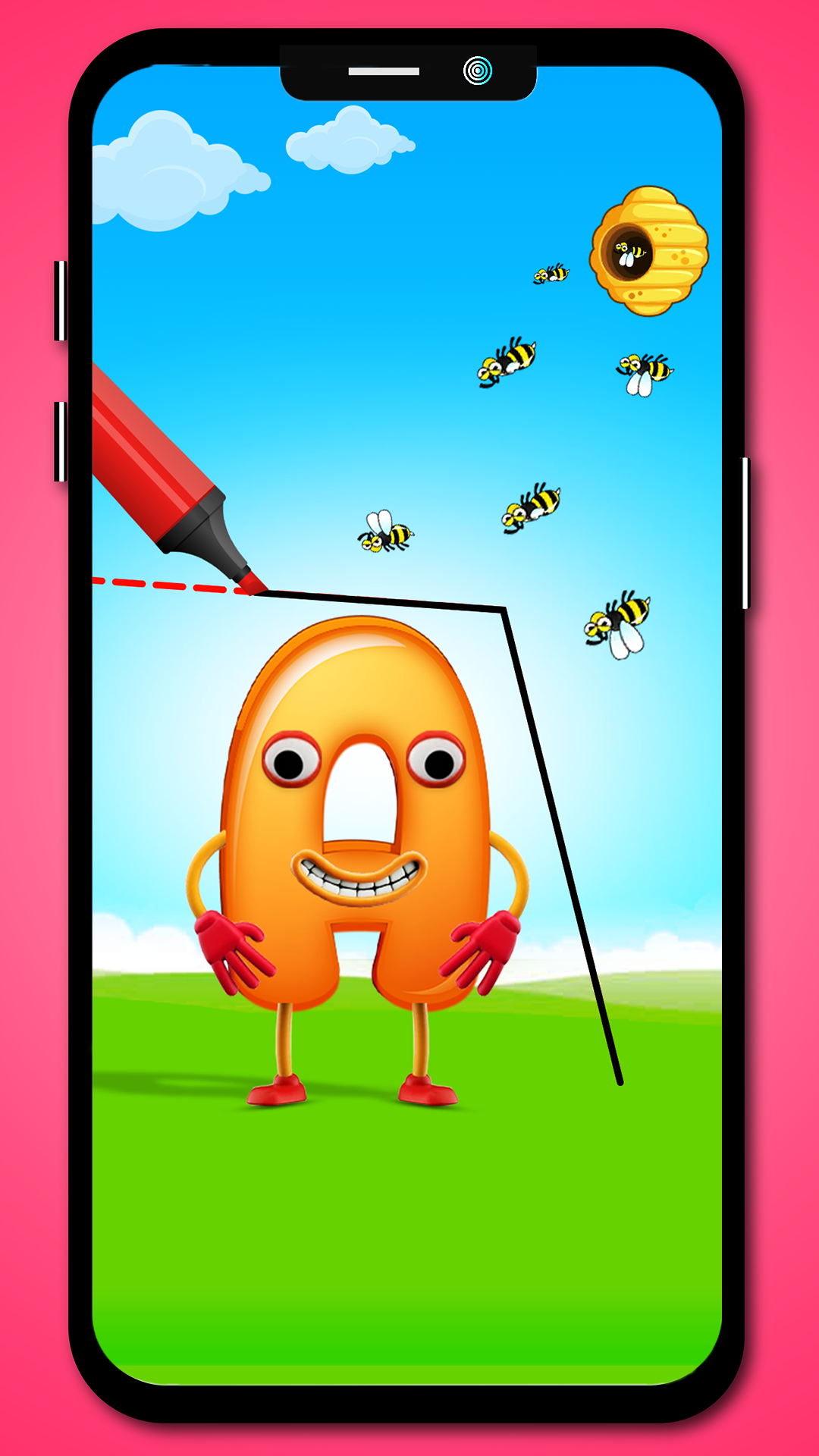 Protect ABC Alphabet! Draw Line to Rescue A-Z Letters Challenge ...