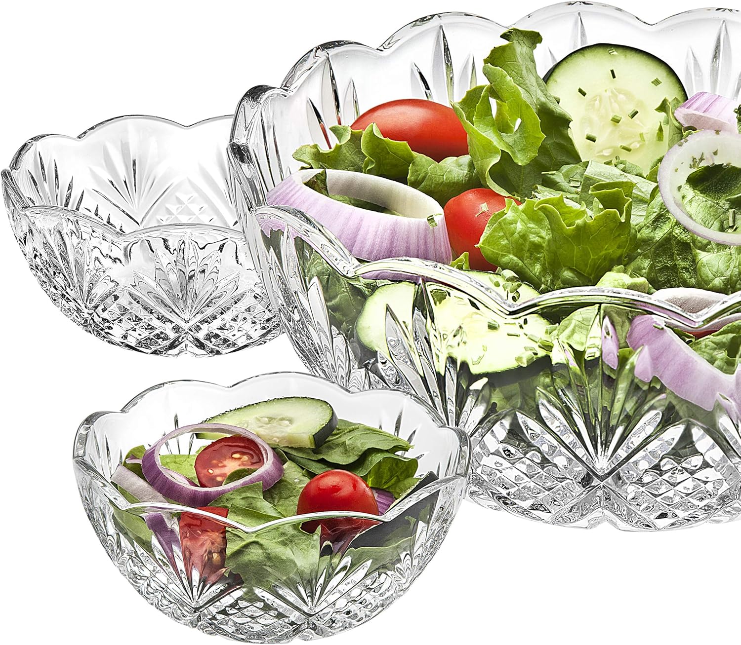 Amazon.com | Godinger Serving Bowls - Dublin, 5 pc set: Serving Sets