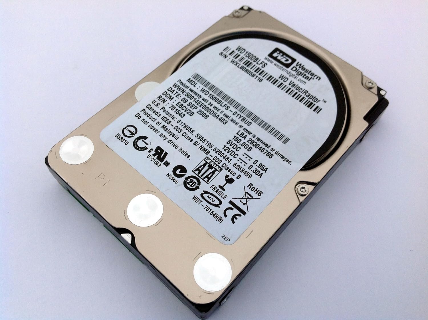 Amazon.com: Western Digital D VelociRaptor WD1500BLFS - Hard drive ...